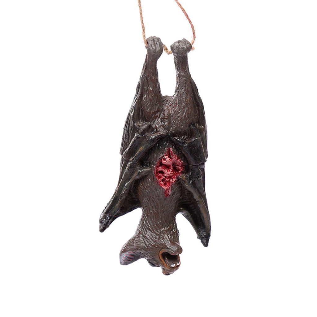 Halloween Decor Realistic Animal Prop, Spooky Fake Dead Bat Terrible ...