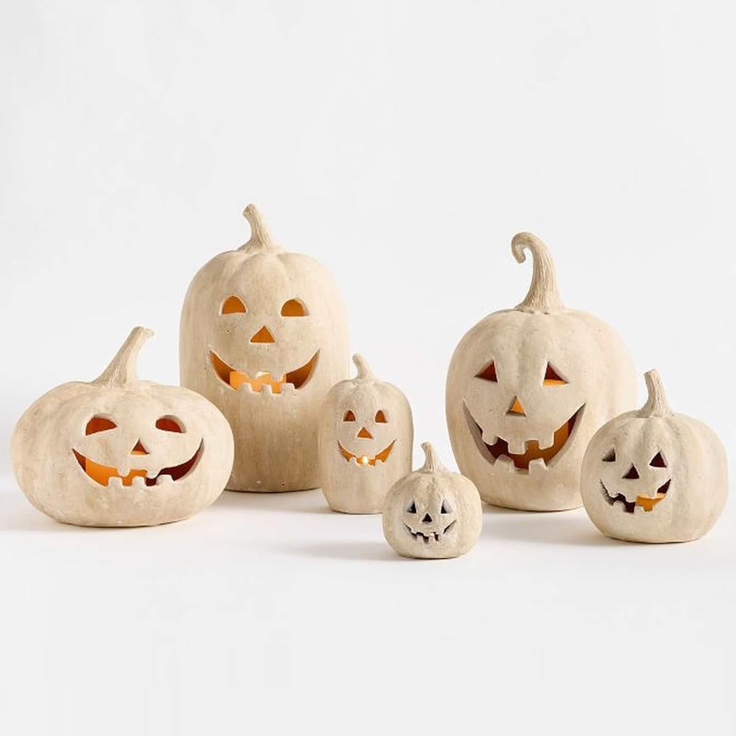 Halloween Decorations - Cute Hallowmas Handcrafted Terracotta Pumpkin ...