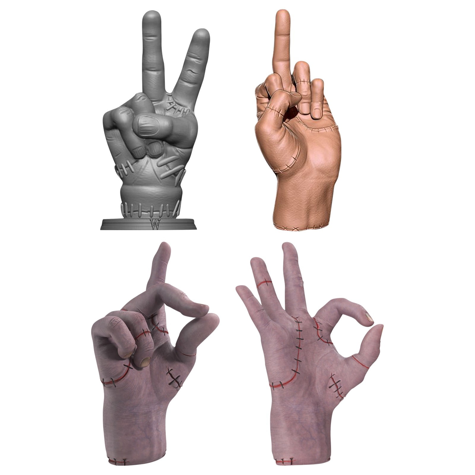 Halloween Decor Wednesday Addams Hand Prop – Spooky Haunted House Decor ...