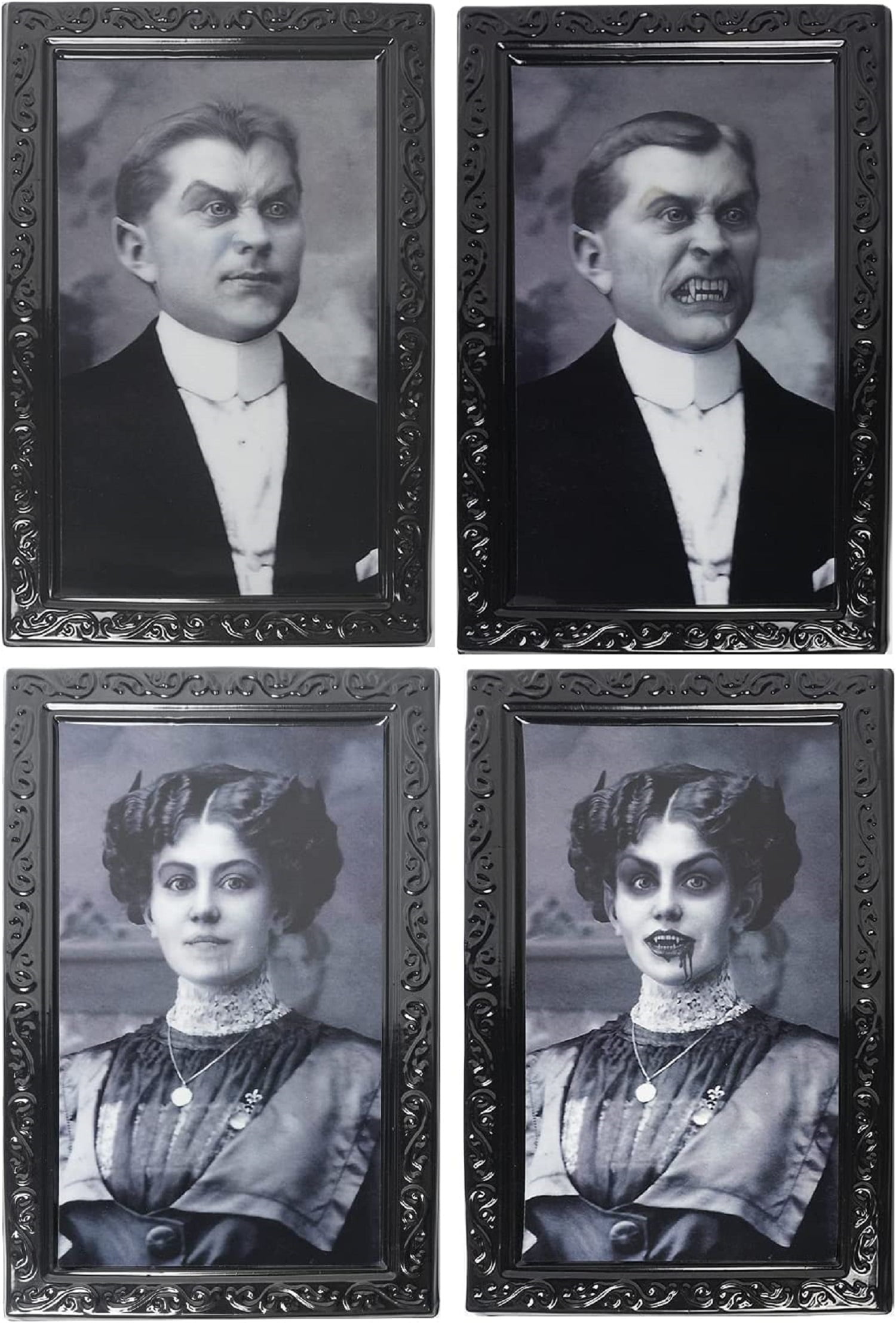 Halloween Decoration 3D Changing Face Moving Picture Frame Portrait ...