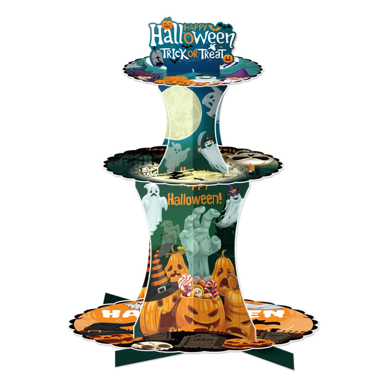 Halloween Decoration Desktop Cake Stand Dessert Table Party Horror ...
