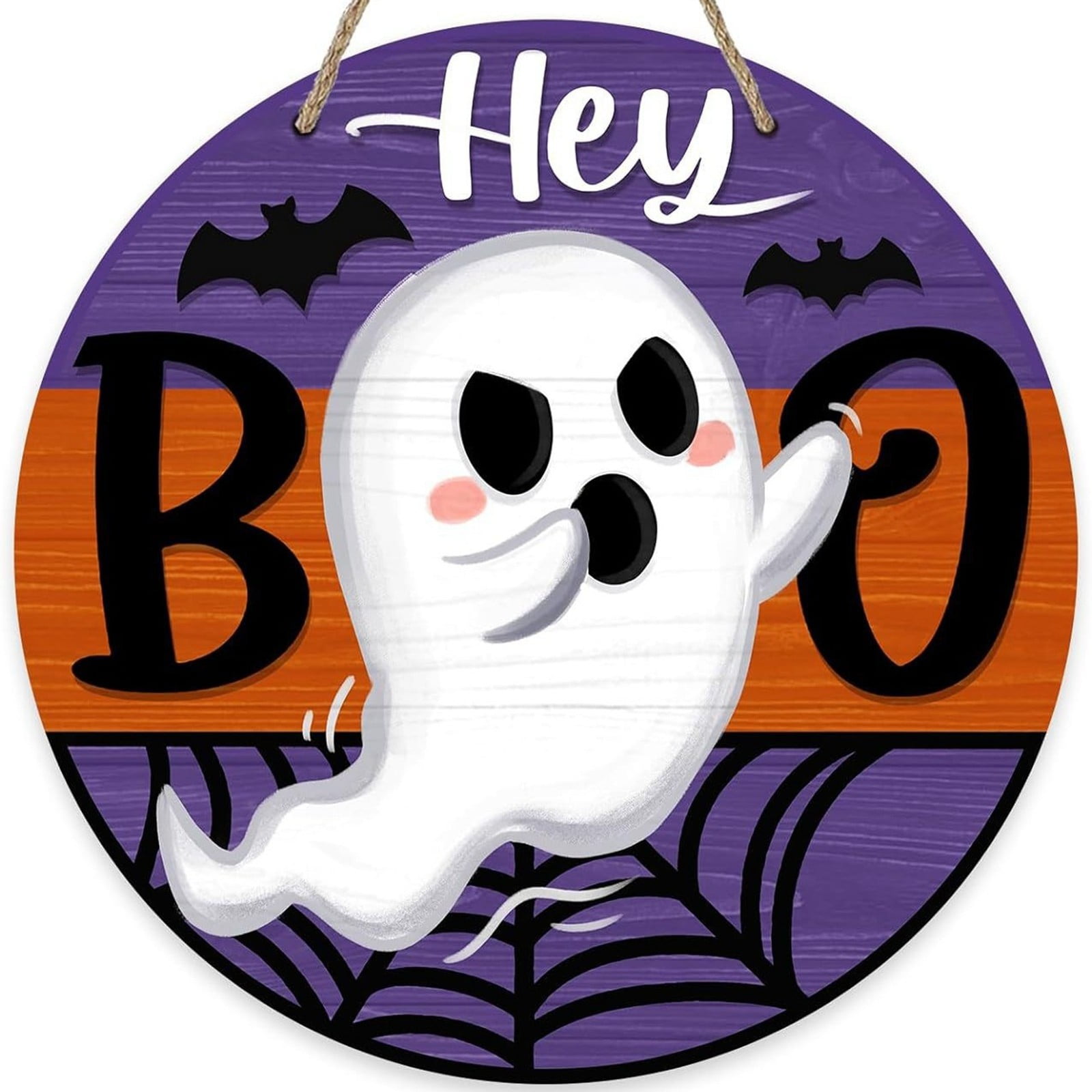 Halloween Decoration Funny Wooden Garland - Kid-Friendly Bat Door Hangs ...