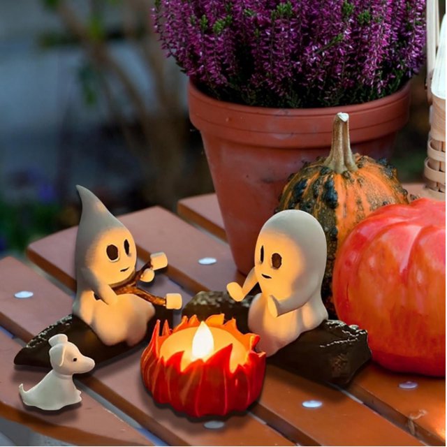 Halloween Decoration Ghost Campfire Gathering,Ghost Campfire Flickering ...