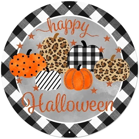 Halloween Decoration Halloween Signs Happy Halloween Pumpkin Sign ...