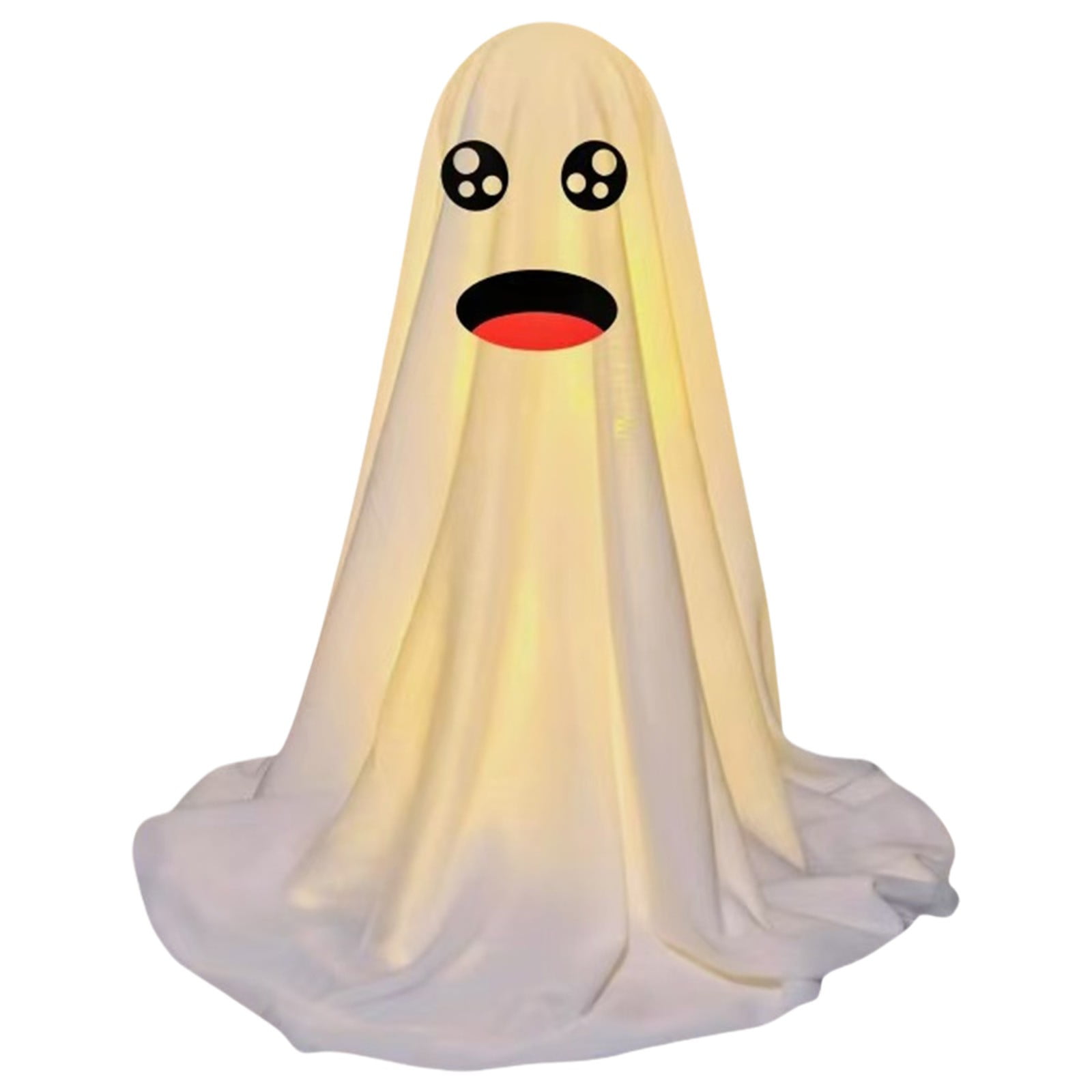 Halloween Decoration Outdoor, 14.5" Spooky Ghost with String Light ...