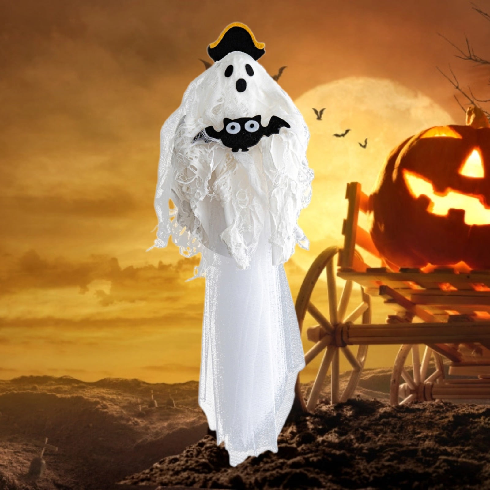 Halloween Decoration Outdoor, Halloween Ghost Ornament Pirate Hat ...