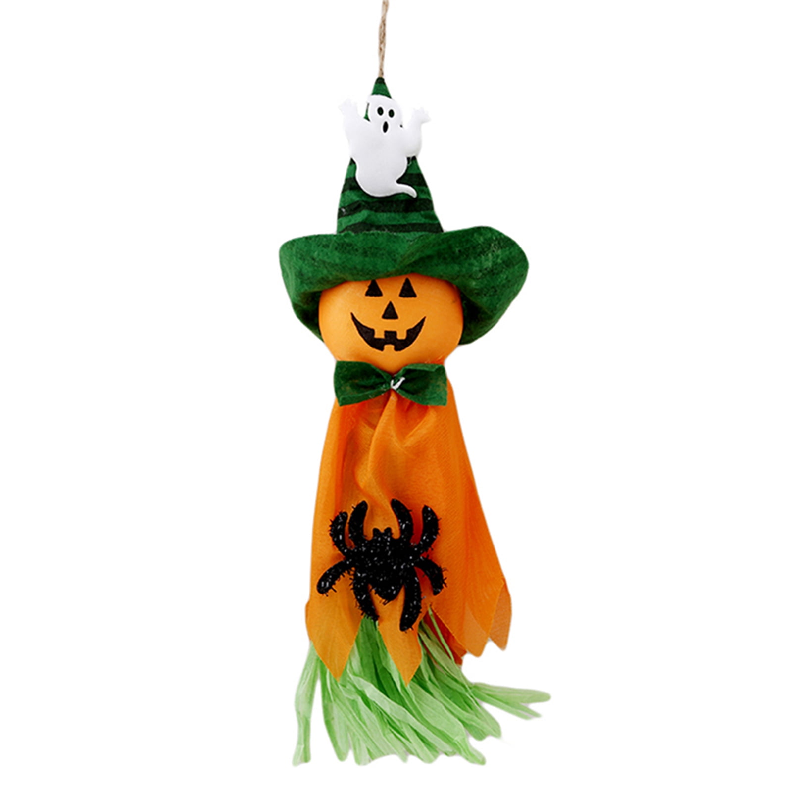 Halloween Decoration Props Hanging Ghost Pumpkin Ghost Straw Windsock ...