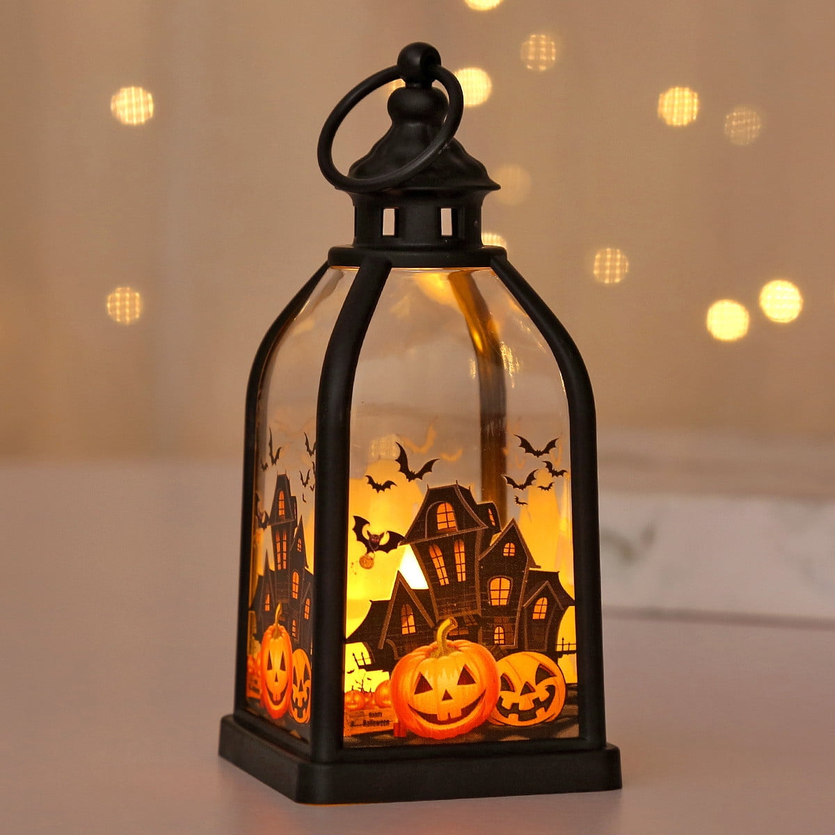 Halloween Decoration Pumpkin Lantern Led Light Electronic Candle ...
