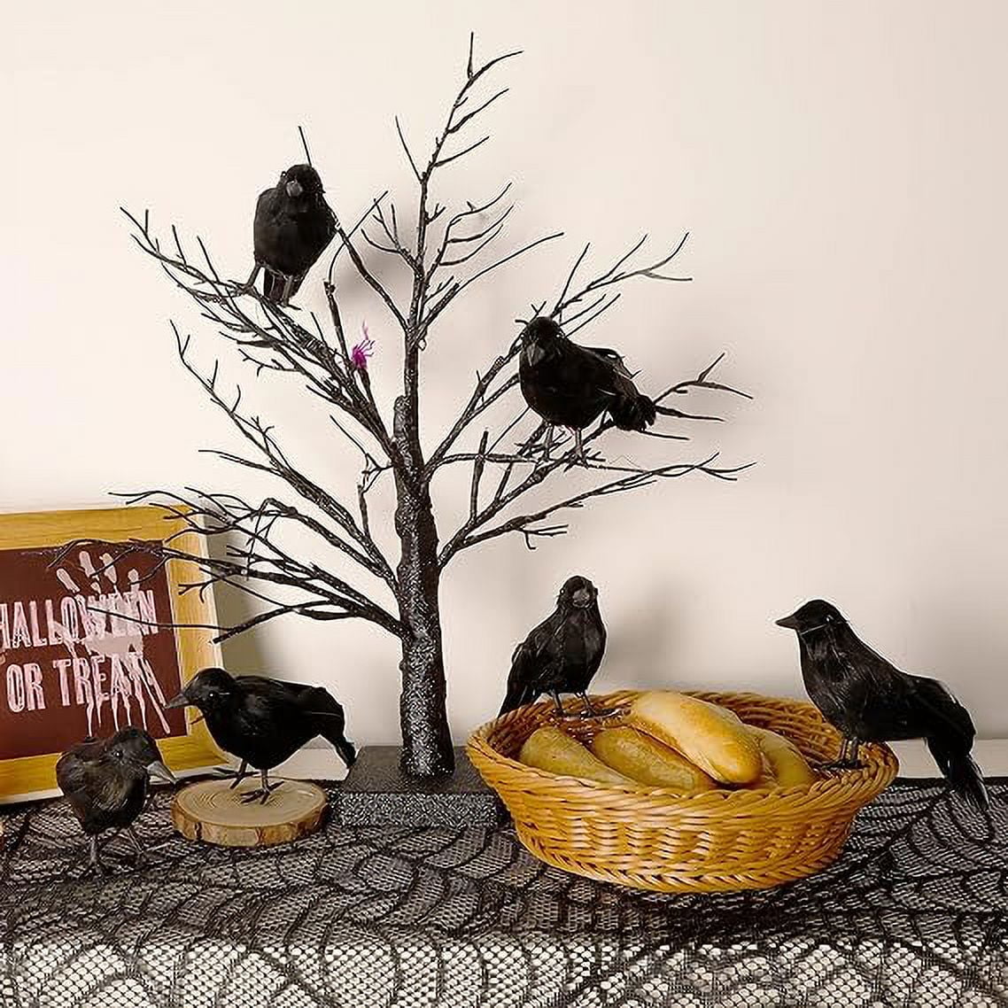 Halloween Decoration Realistic Crows Halloween Handmade Crow Prop ...