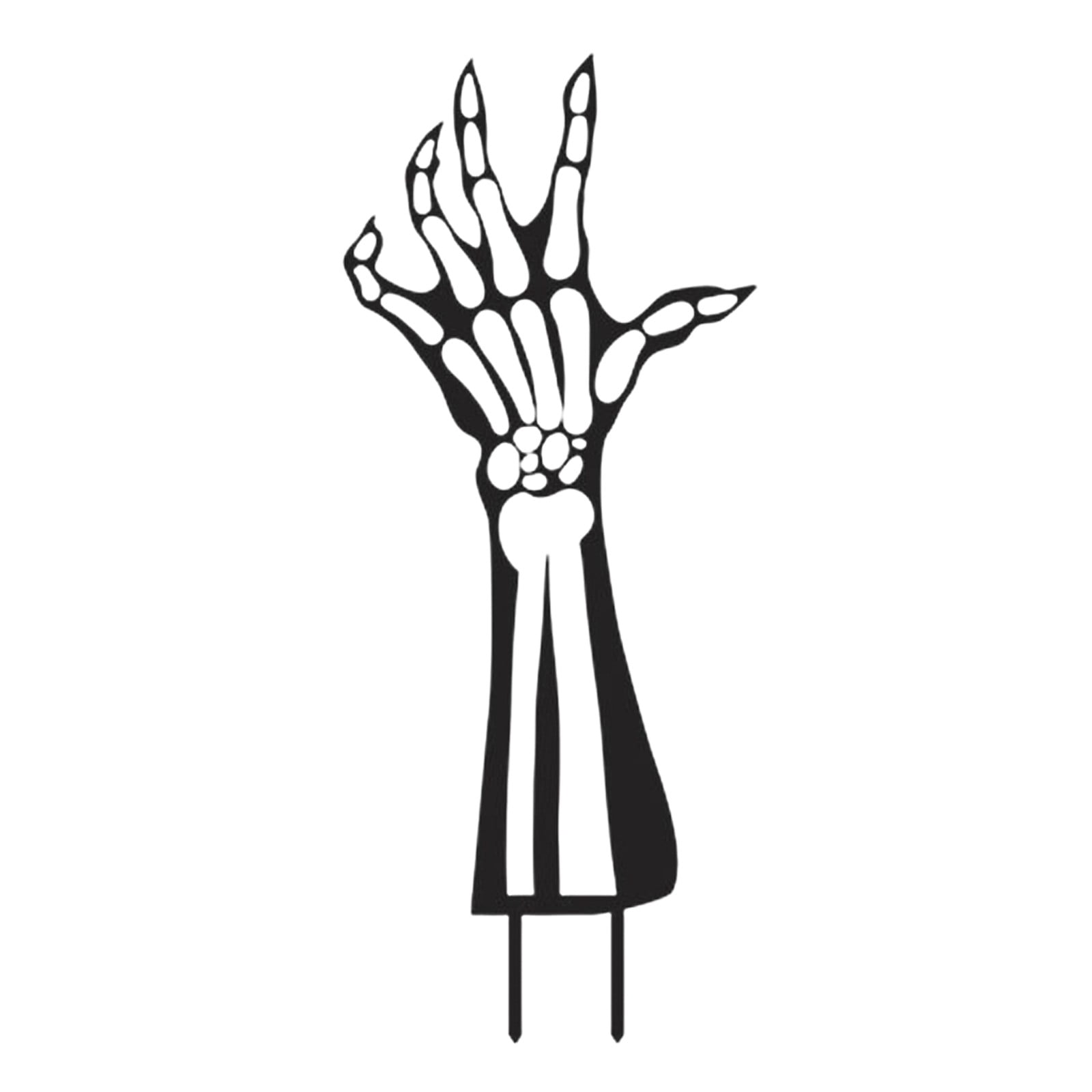 Halloween Decoration Skeleton Hand Garden Stake Metal Art Outdoor Yard ...
