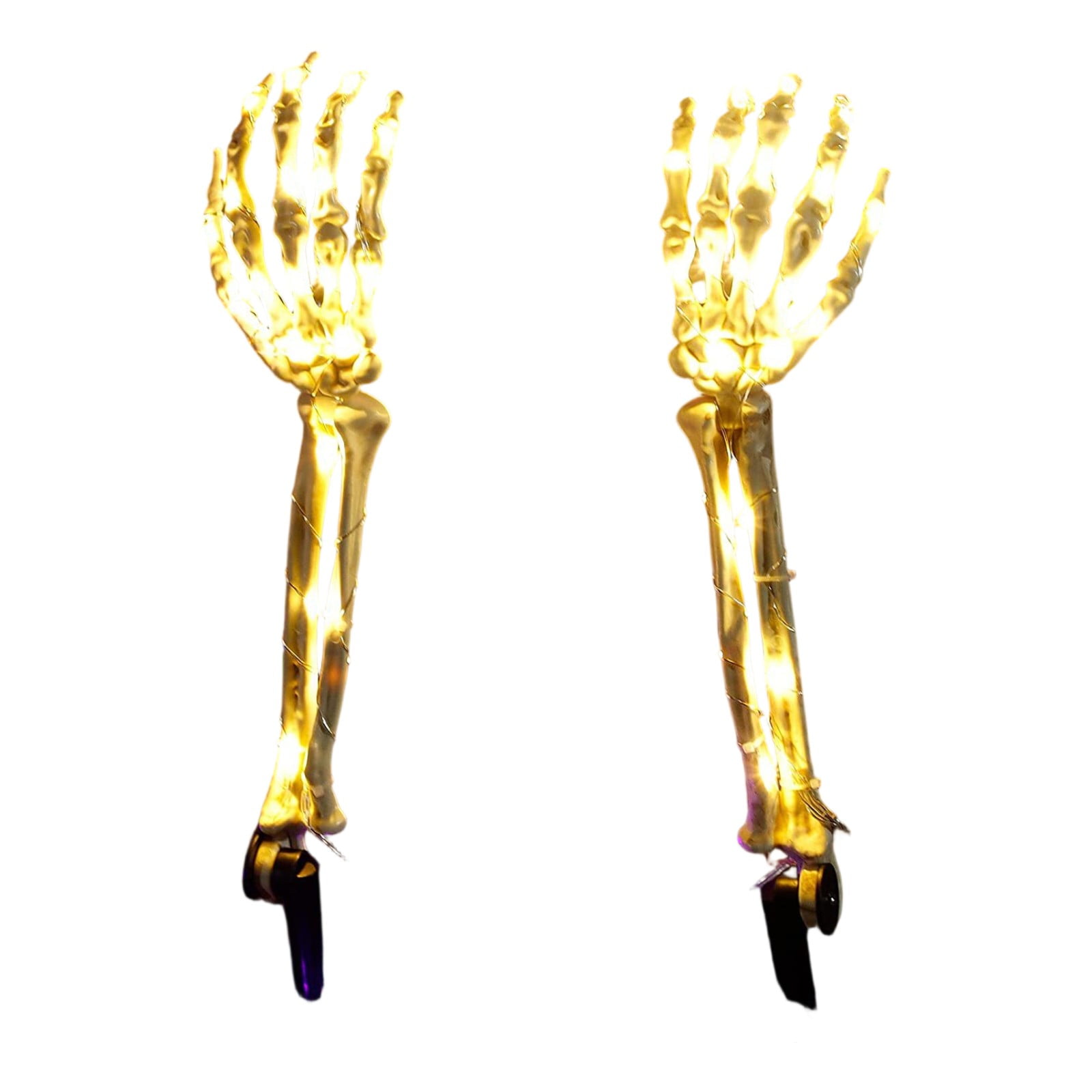 Halloween Decoration Skeleton Hands, Lighted Skeleton Arm Stake, Scary ...