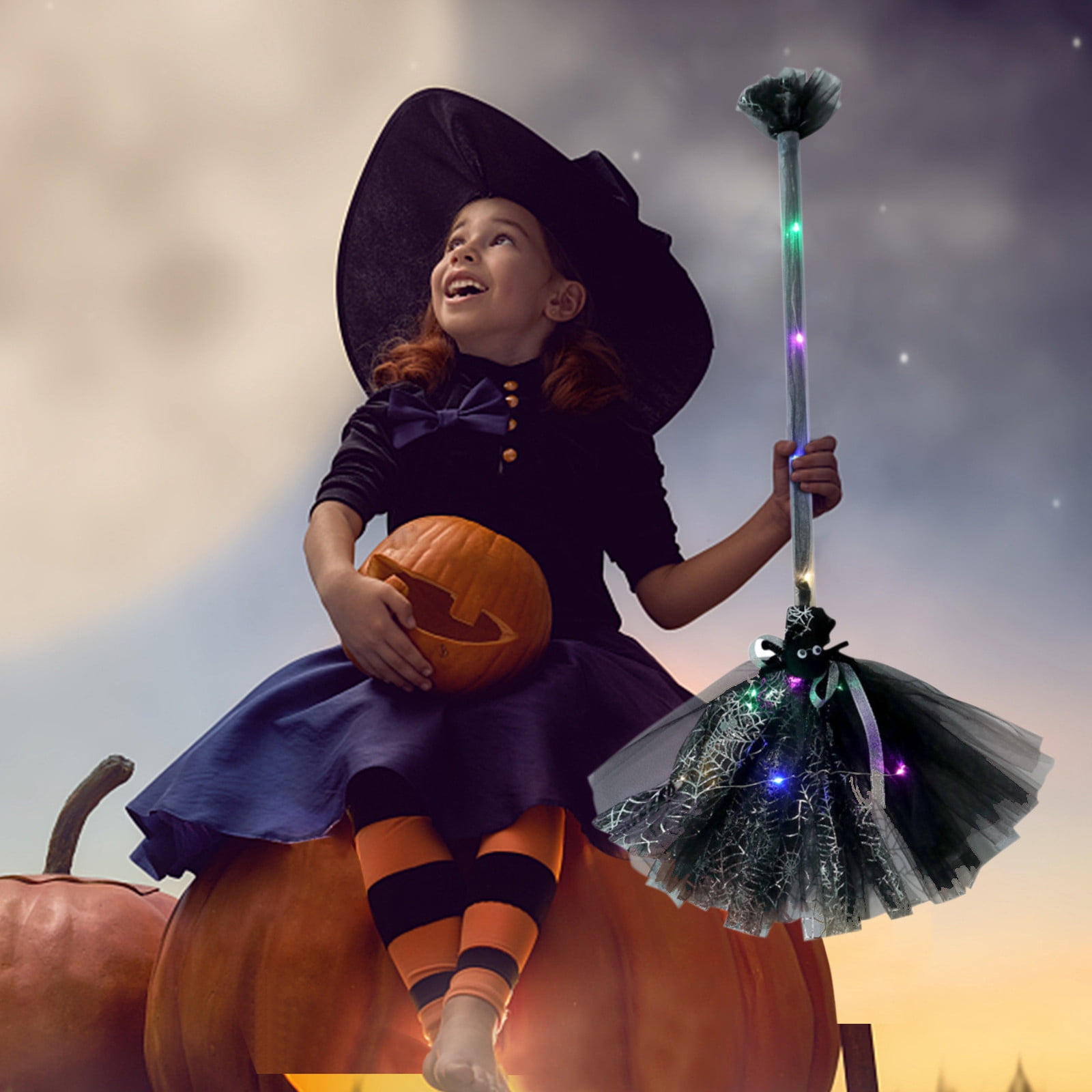 Halloween Decoration Witch Flying Broomstick, Party Dance Costume Prop ...
