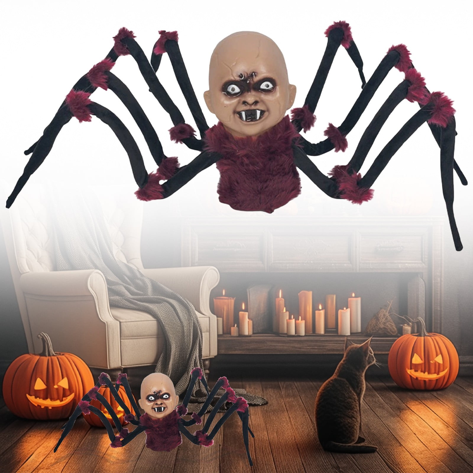 Halloween Decoration with Glowing Crawling Indoor and Outdoor Sound ...