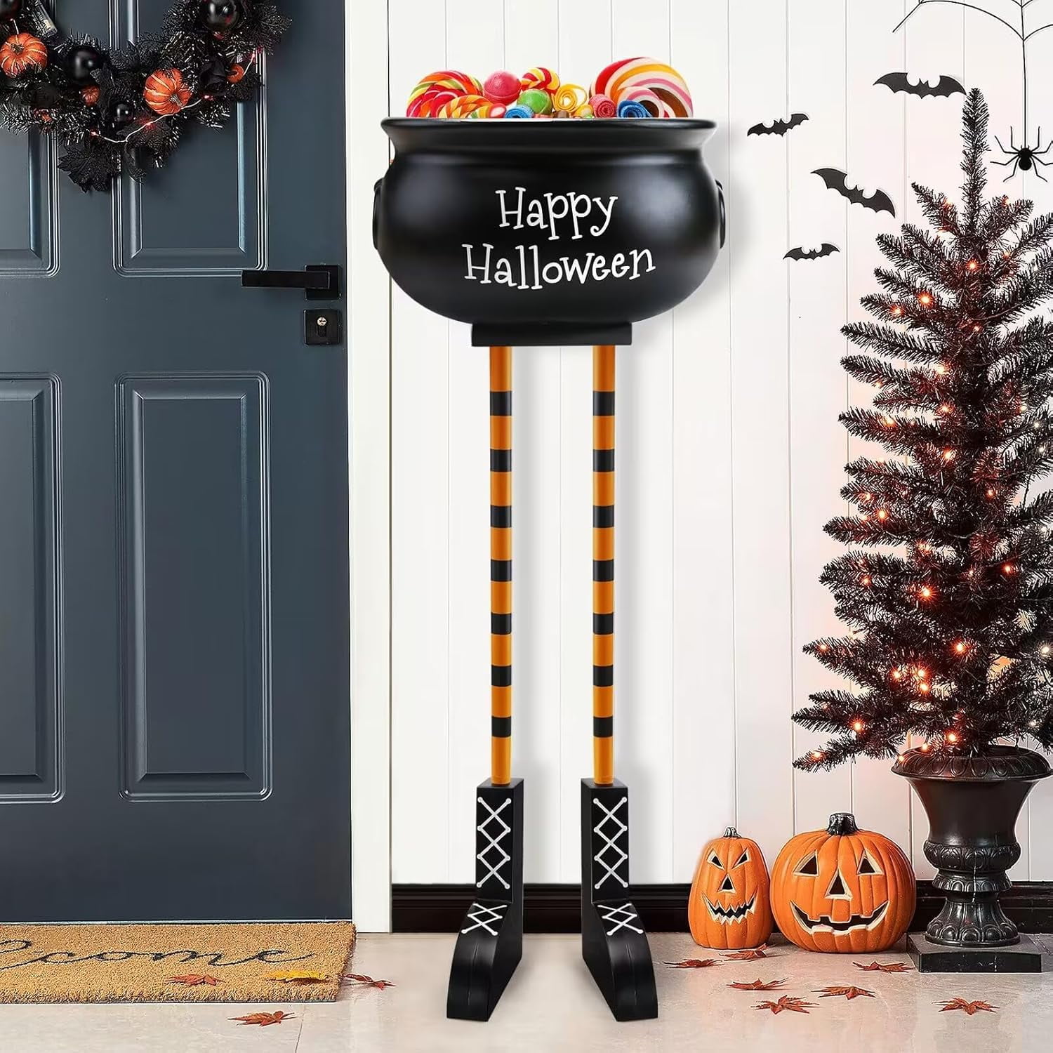 Halloween Decorations - 12''x32'' Large Witches Legs Halloween Candy ...