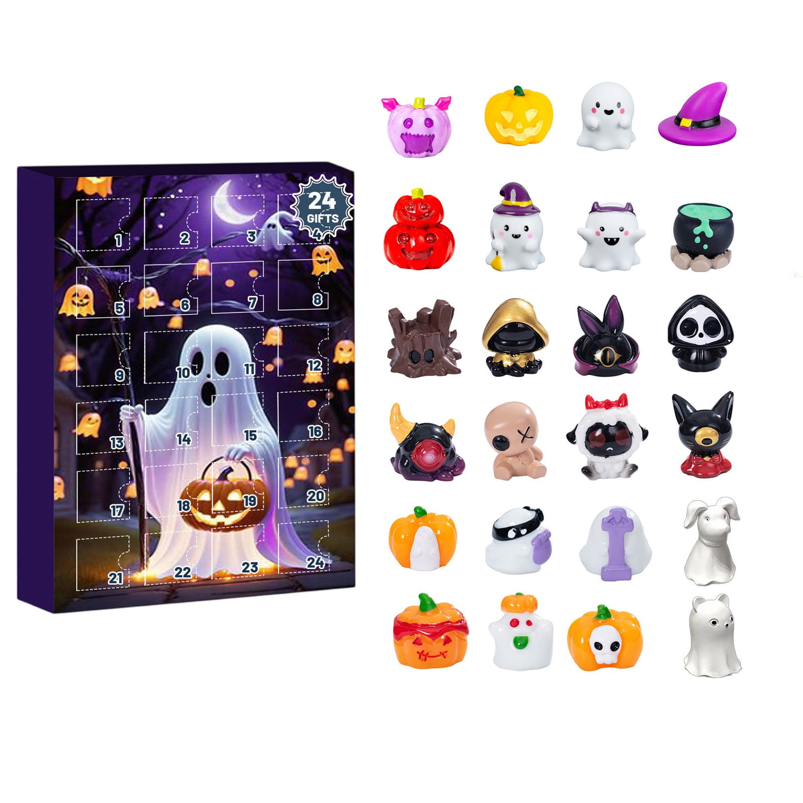 Halloween Decorations 2025 Ghosts Shows Advent Calendar 24 Days ...