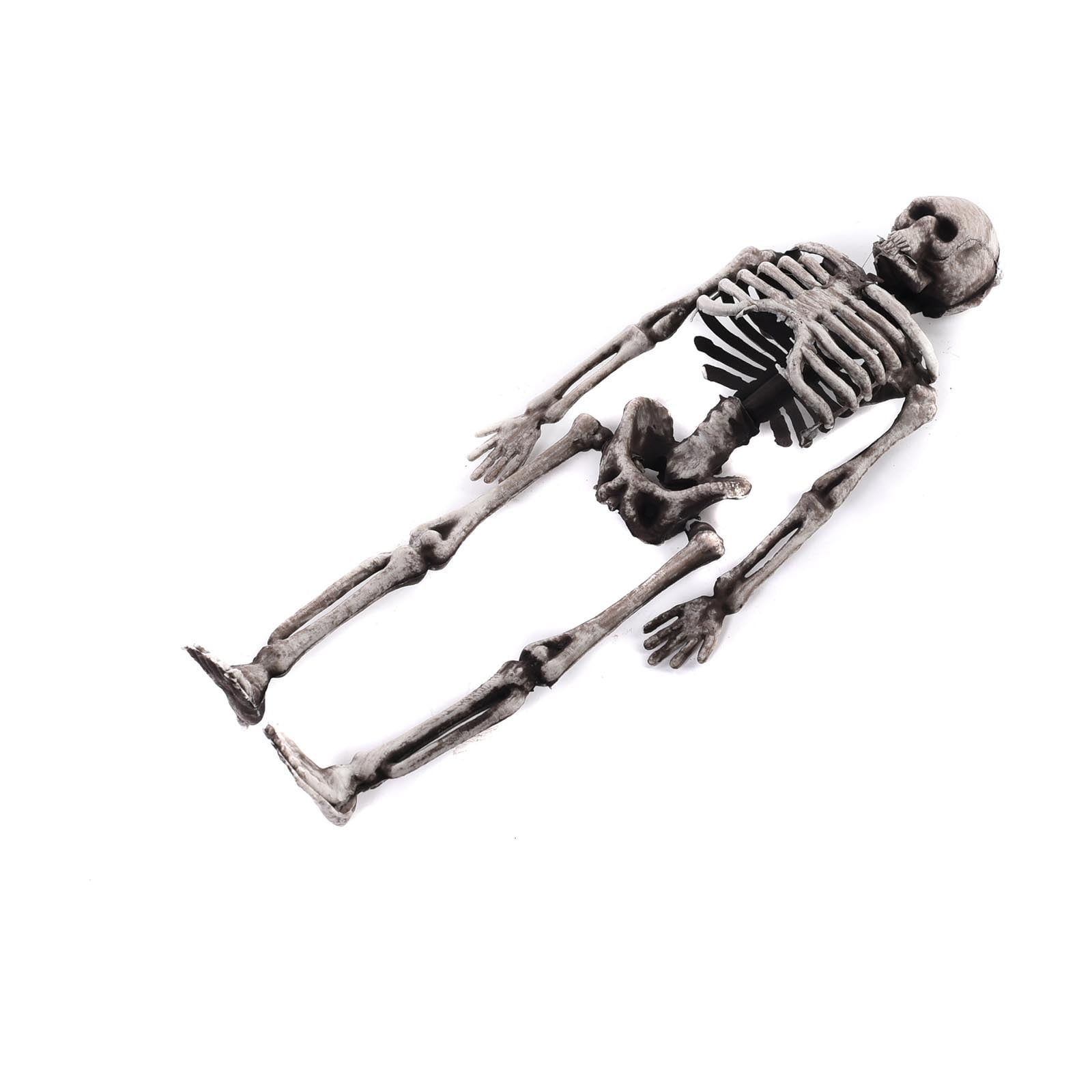 Halloween Decorations, 6" Posable Plastic Skeleton, Spooky Scary Small ...