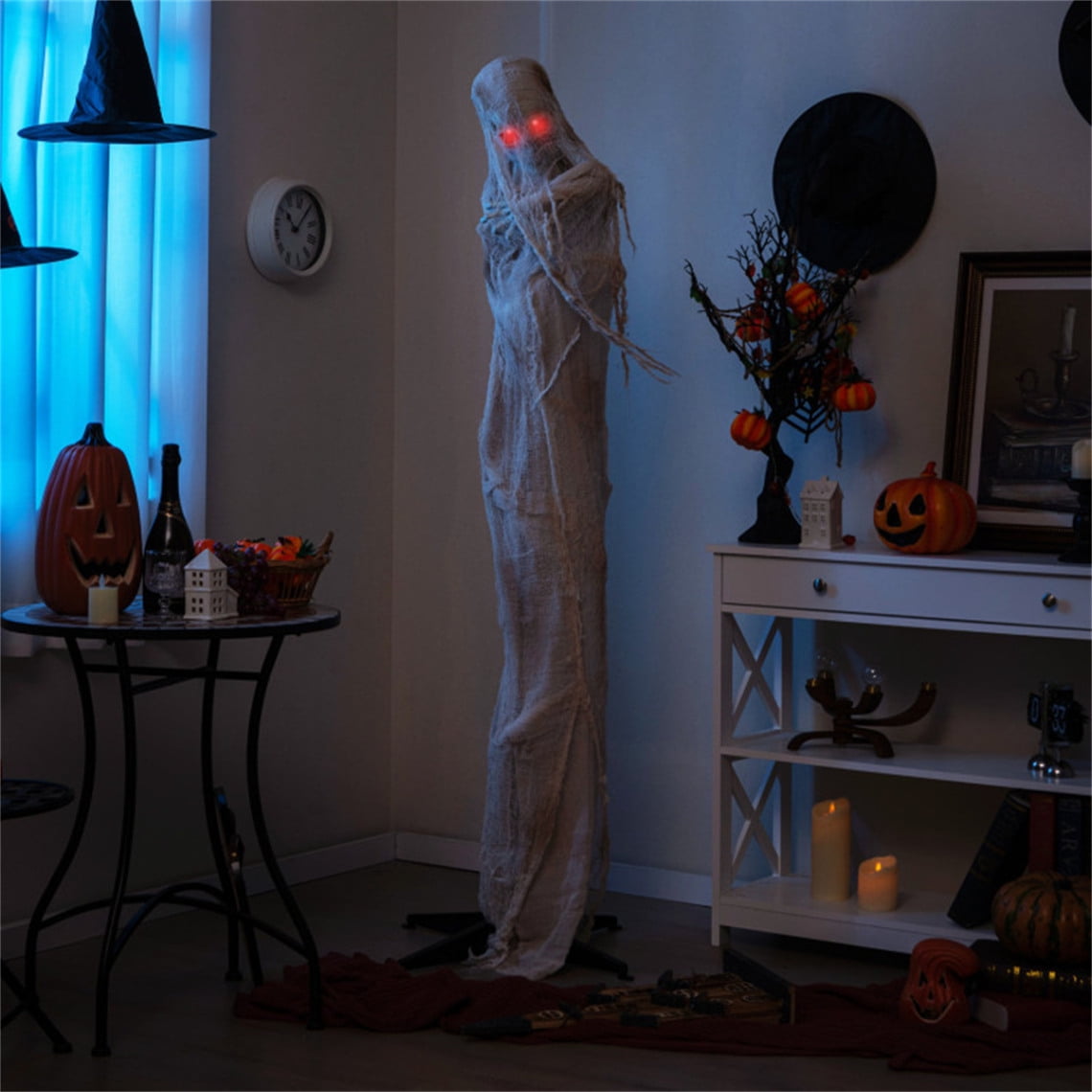 Halloween Decorations, 6FT Spooky Scary Creepy Mummy Decoration with ...