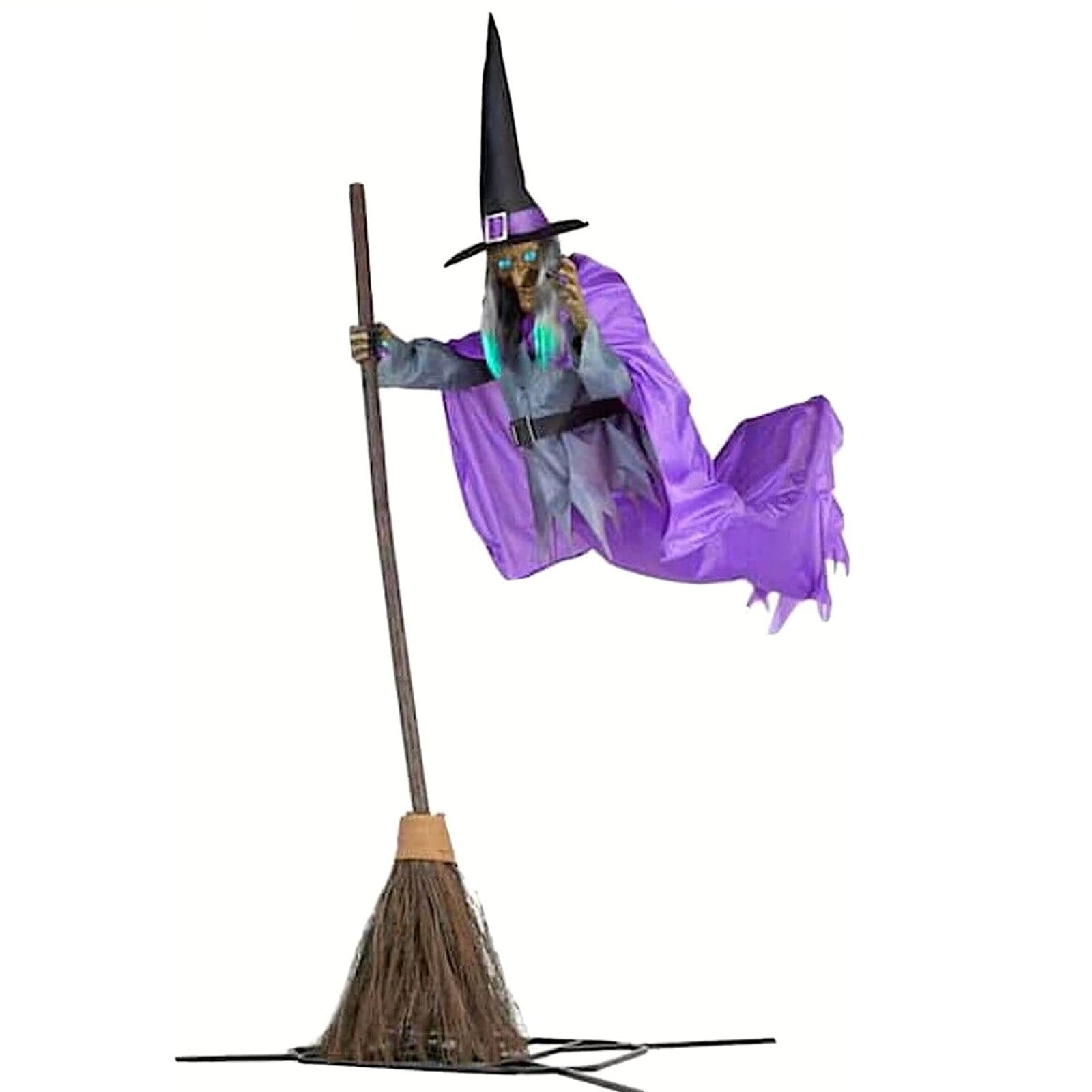 Halloween Decorations 71" Animated Hanging Witch with Voice Control ...