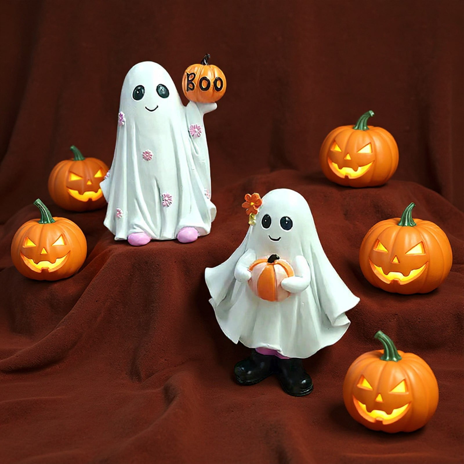 Halloween Decorations Adorable Halloween Ghost Desktop Ornaments, Light ...