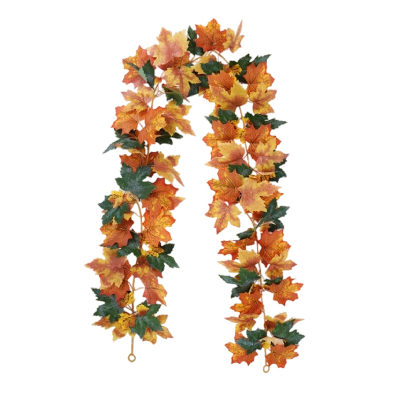 Halloween Decorations Artificial Maple Leaf Garland for Fall Party ...