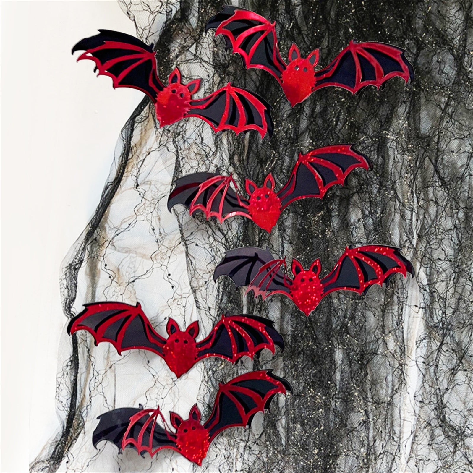 Halloween Decorations Bat Wall Decor Set – 2 Pack 3d Hanging Bats For ...