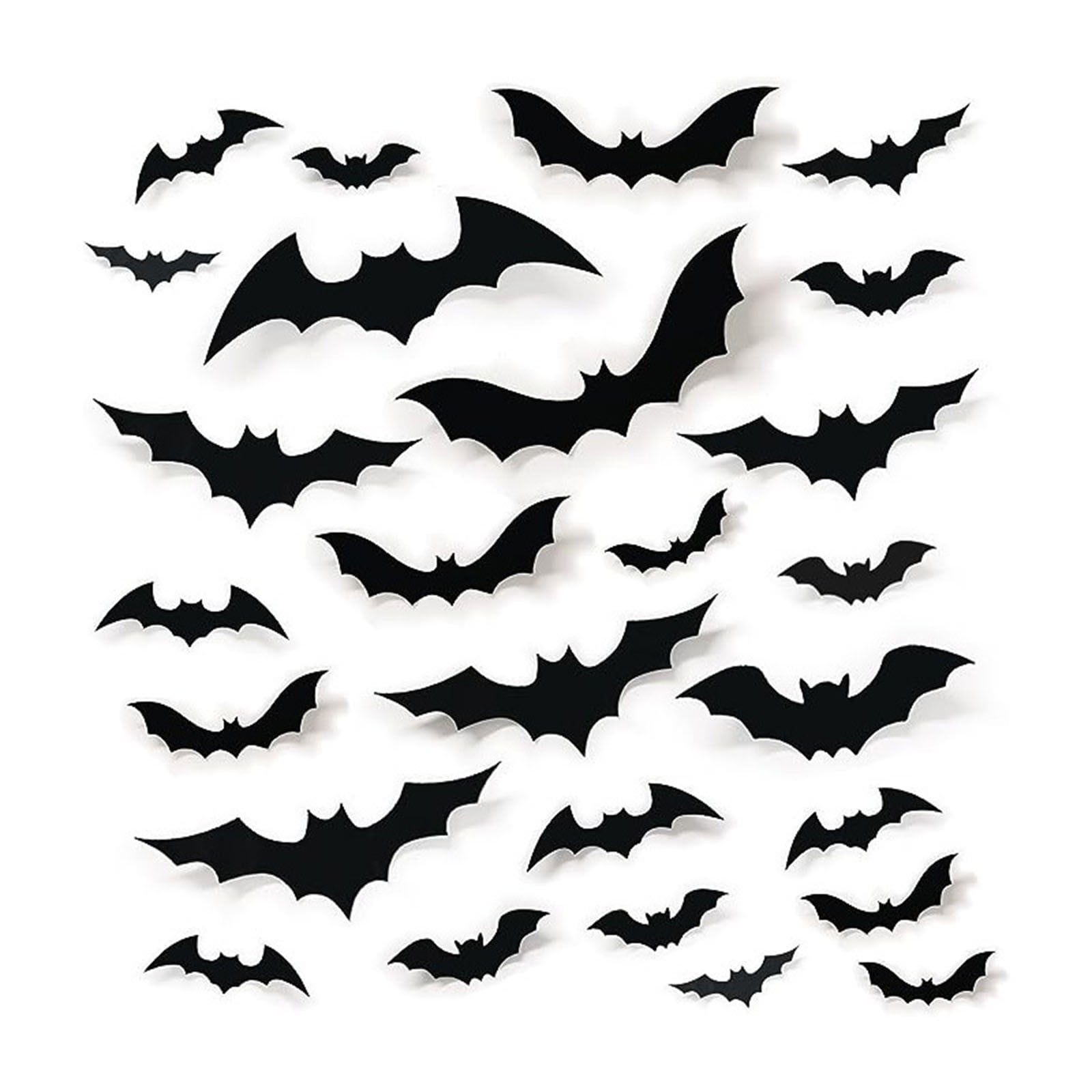 Halloween Decorations Bats 48 Halloween Bats Wall Decor Wall PVC ...