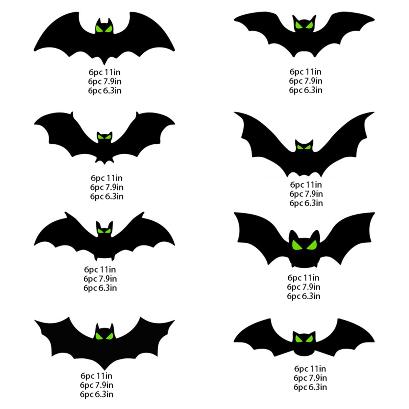 Halloween Decorations Bats Decor 3d Bats Halloween Decorations Luminous ...