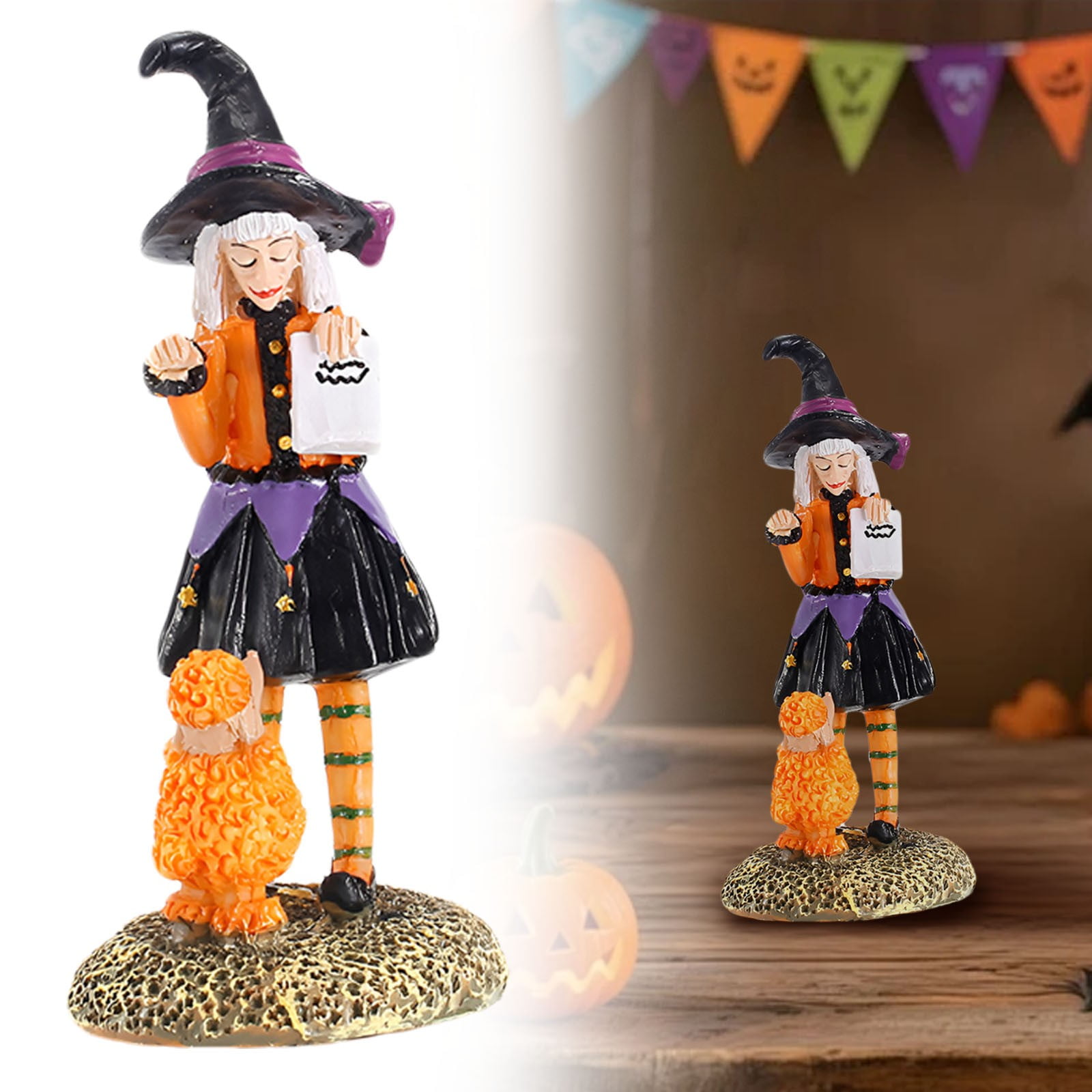 Halloween Decorations Bewitching Halloween Witch Doll Statue Decorative ...