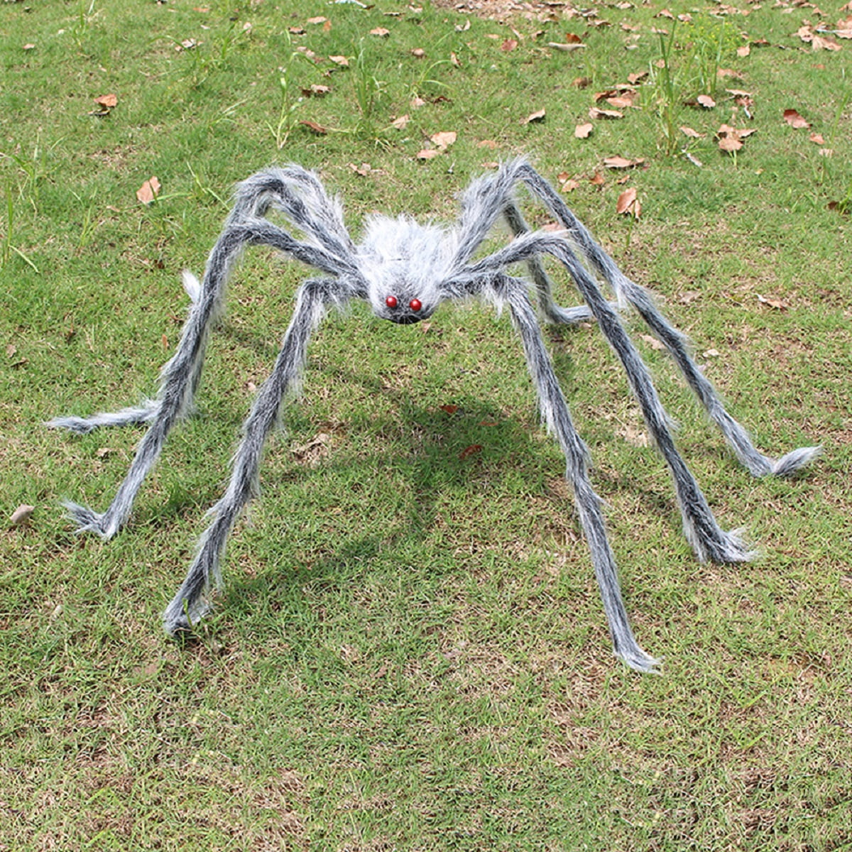 Fake Lice 5PCS Halloween Giant Spider Black Soft Hairy Scary Spider For ...