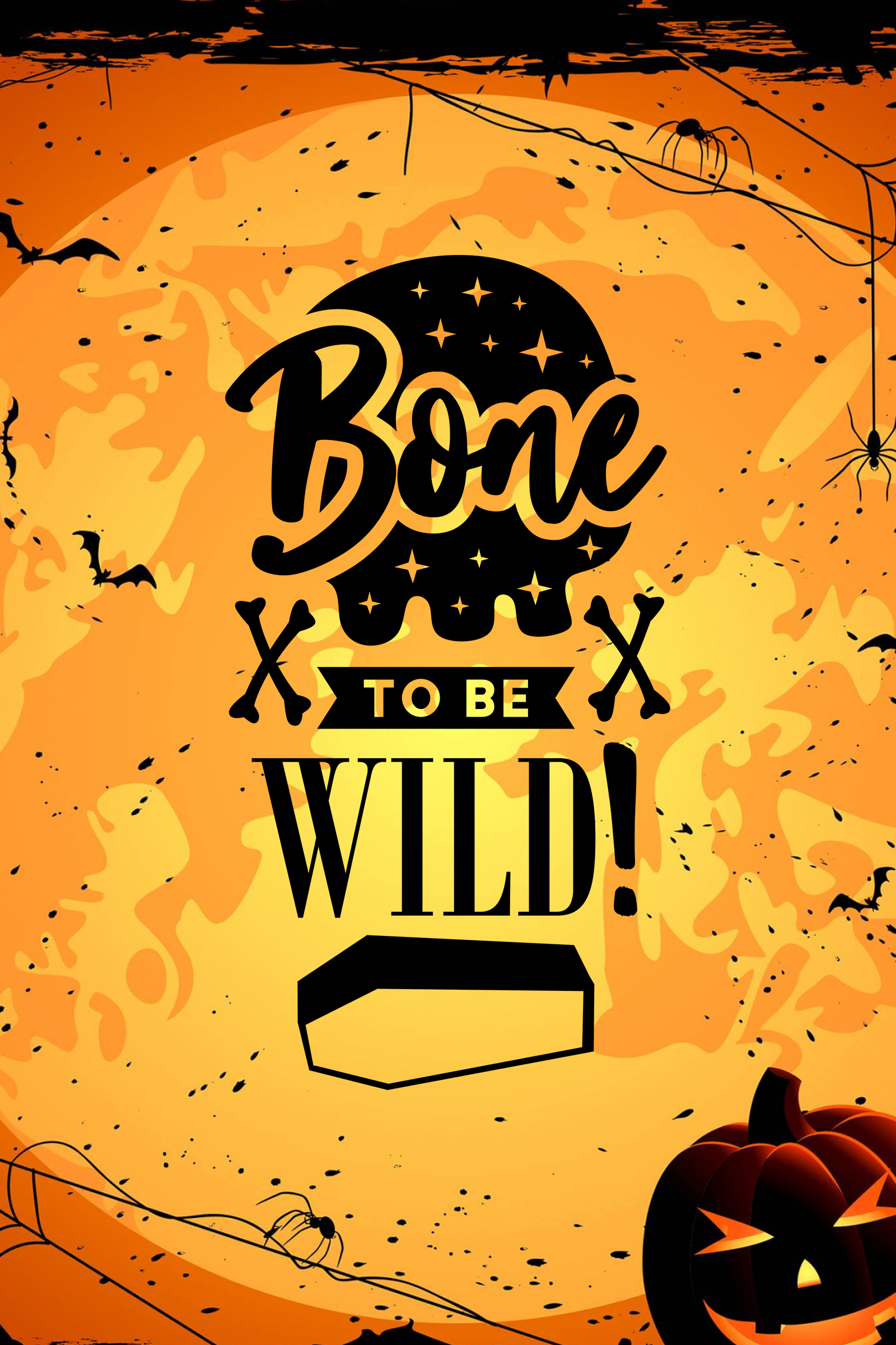 Halloween Decorations Bone to Be Wild Music Spooky Halloween Metal Wall ...