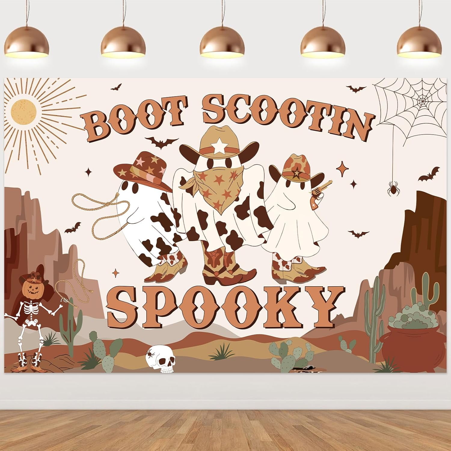 Halloween Decorations Boot Scootin Spooky Halloween Cowboy Western ...