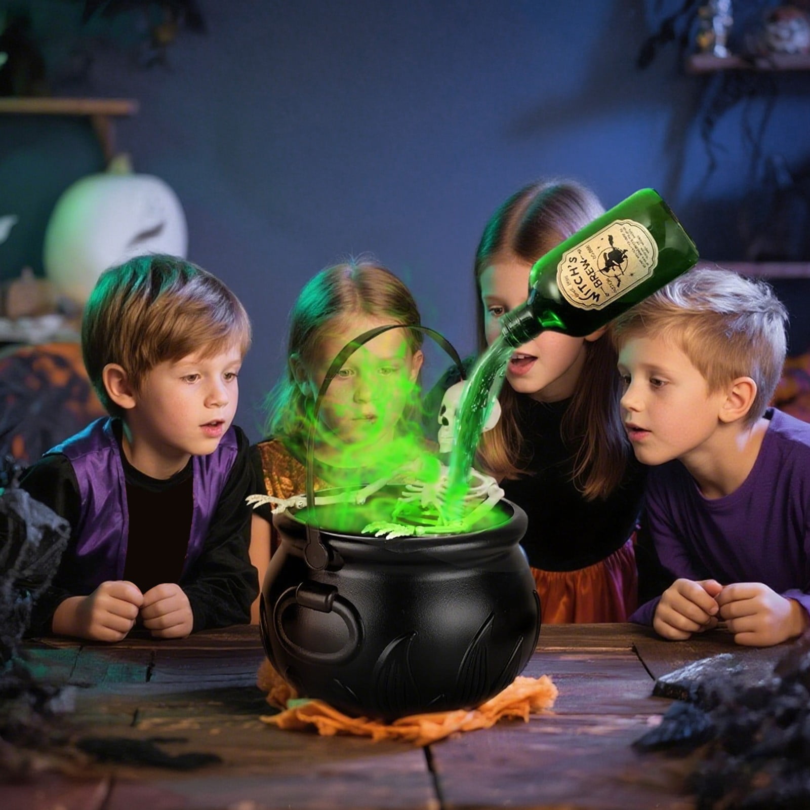 Halloween Decorations - Cauldron Halloween Decor with Magic Floating ...
