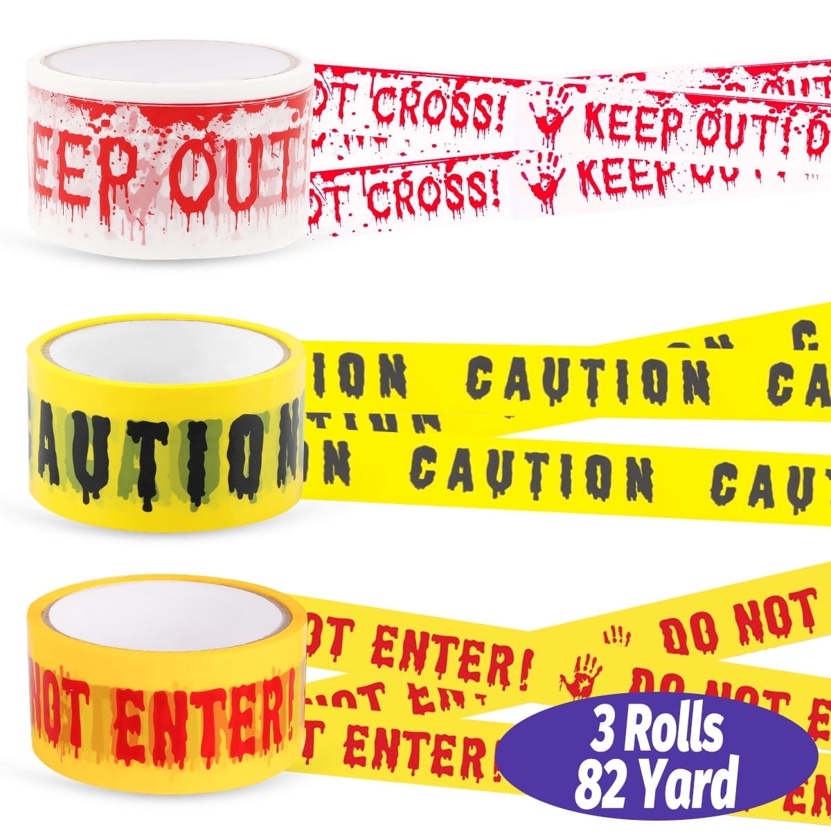 Halloween Decorations Caution Tape Scary Caution Tape Do Not Enter ...