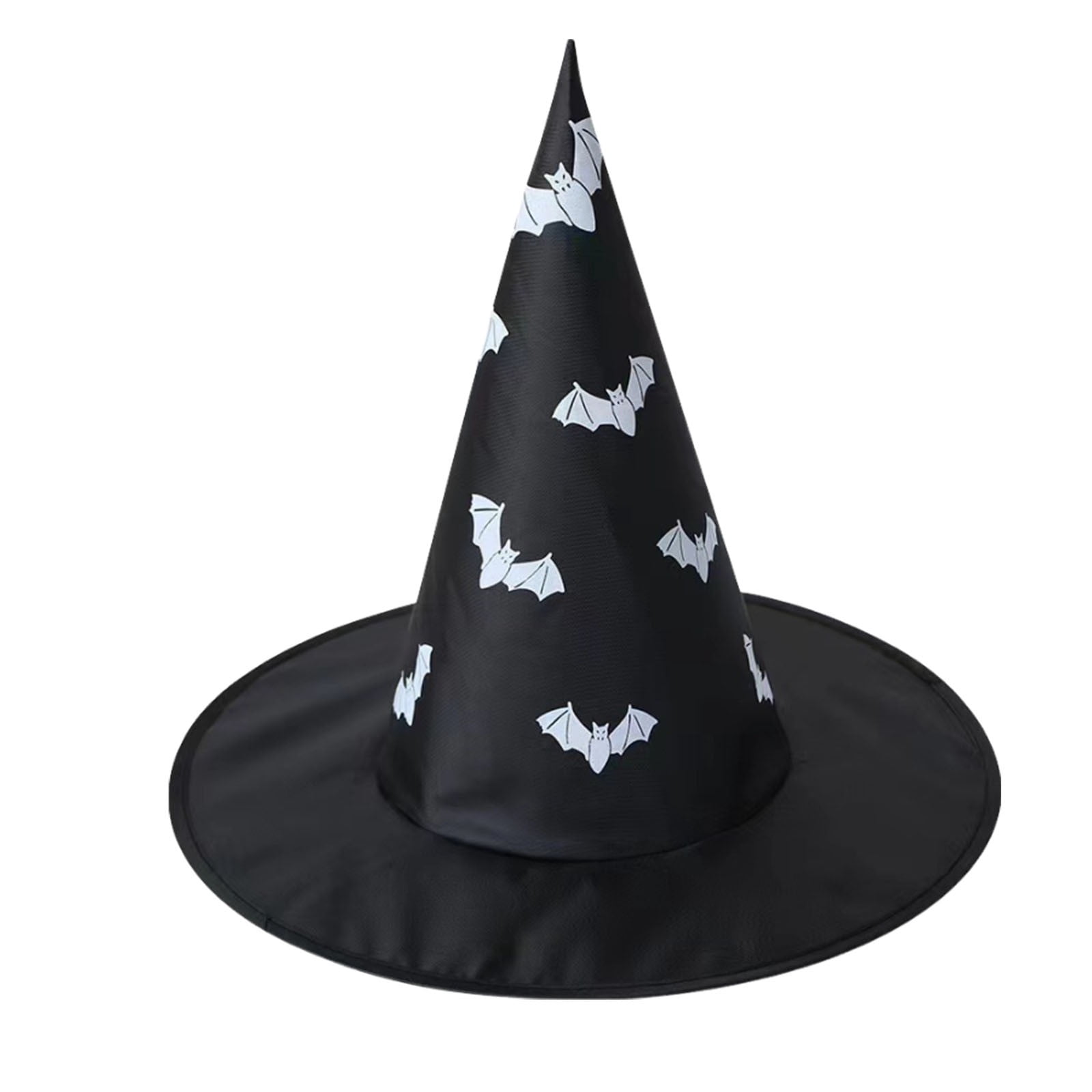 PRETXORVE Halloween Black Witch Hat Witch Cap with Hook for Wearing can ...