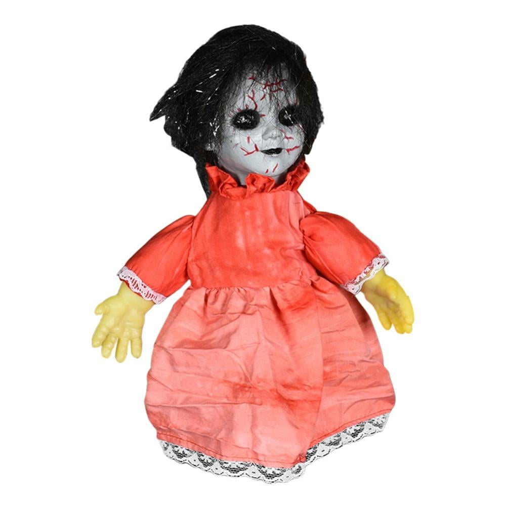 Halloween Decorations Creepy Animated Haunted Doll Prop Scary Halloween ...