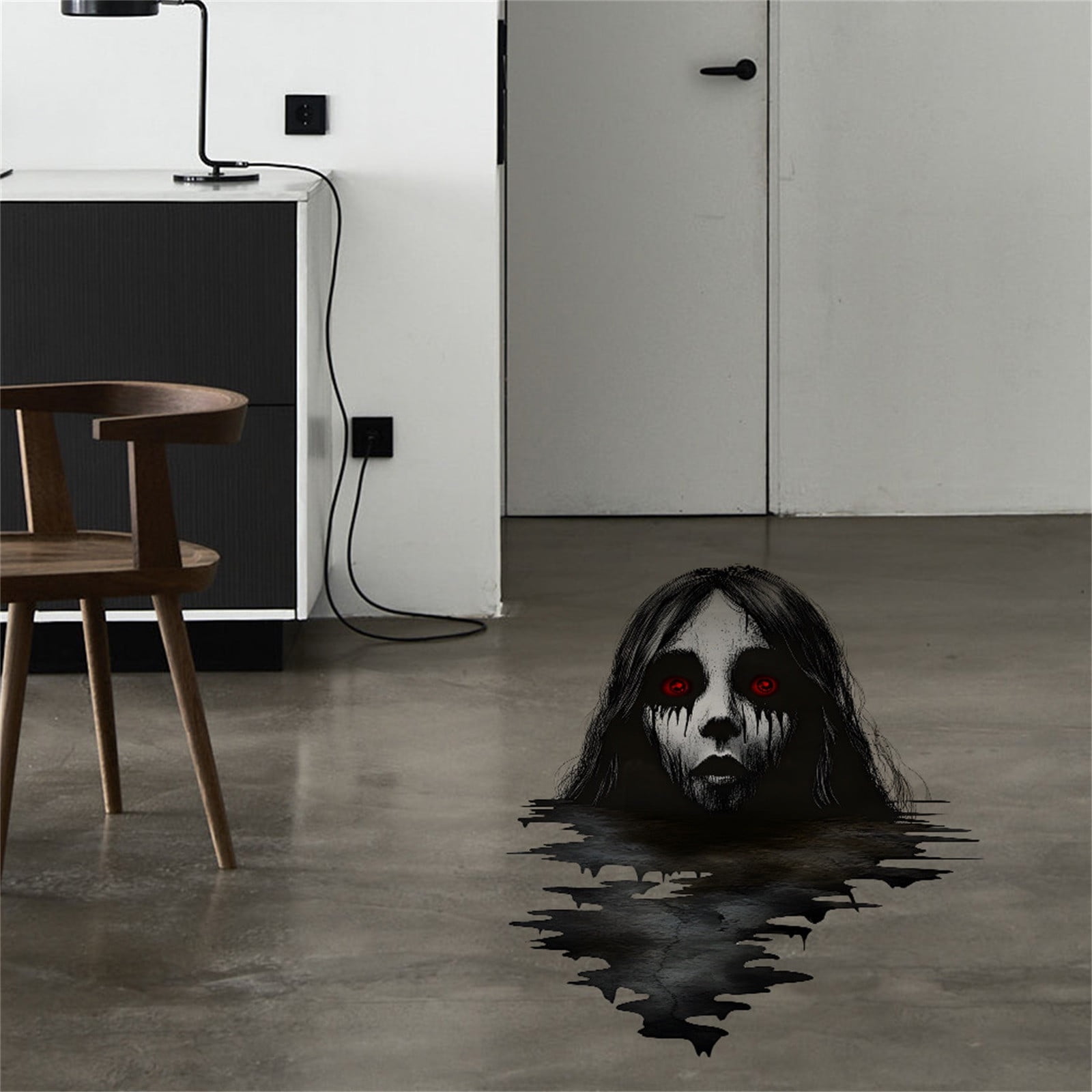 Halloween Decorations Creepy Horror Water Reflection Wall Art Print ...