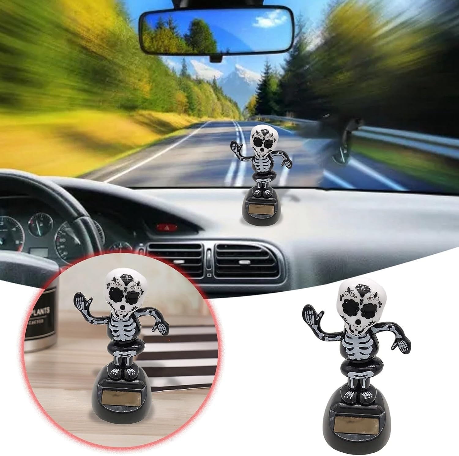 Halloween Decorations Dancing Skeleton Car Decoration 2024 Halloween ...