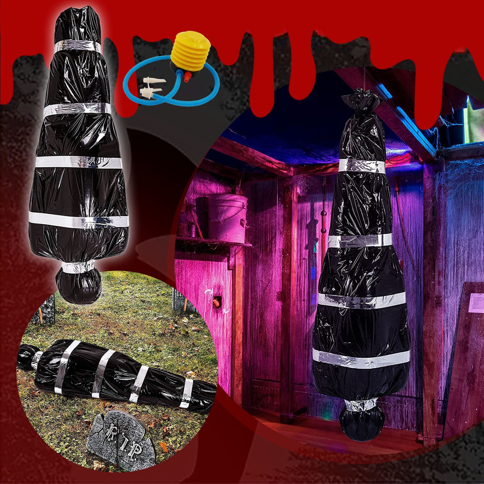 Halloween Decorations Decorations Deaths Victims Props Bag Scary ...