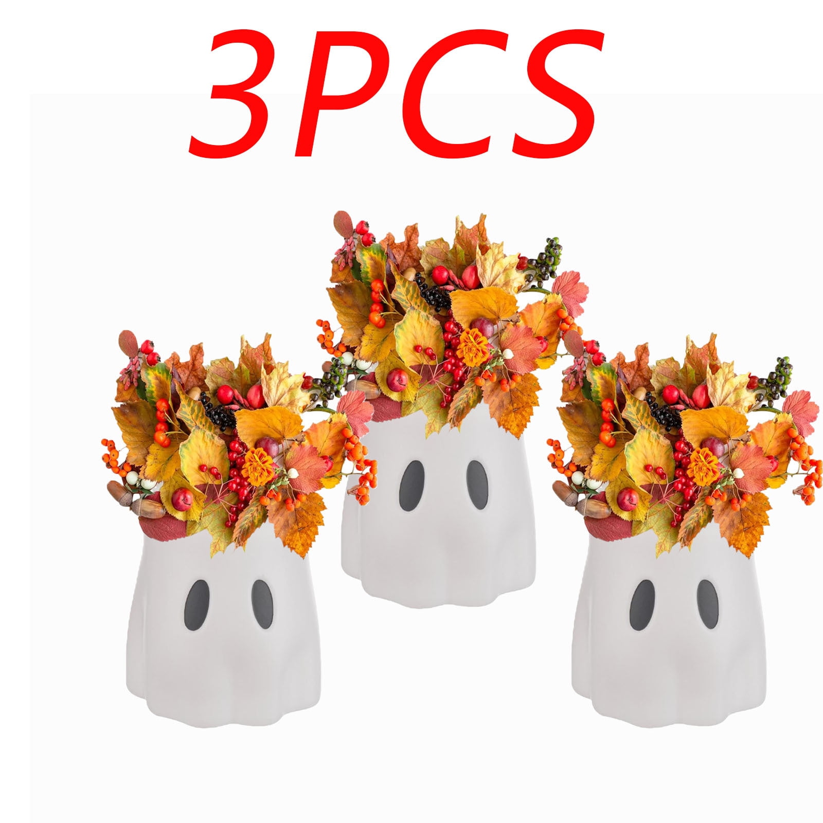 Fmlxio Halloween Decorations Ghost Vase 3pc Ghost Bucket Decoration ...