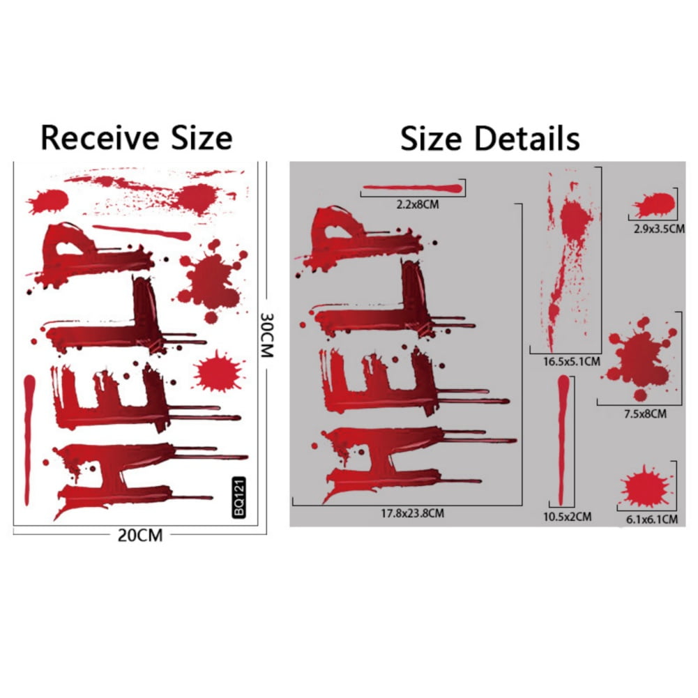 Halloween Decorations Ghost Door Sticker Self Adhesive Ghost Horror ...