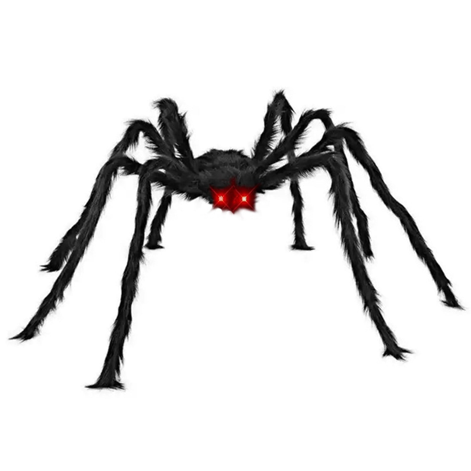 Halloween Decorations Giant Hairy Spider with Adjustable Legs, 6.5Ft ...