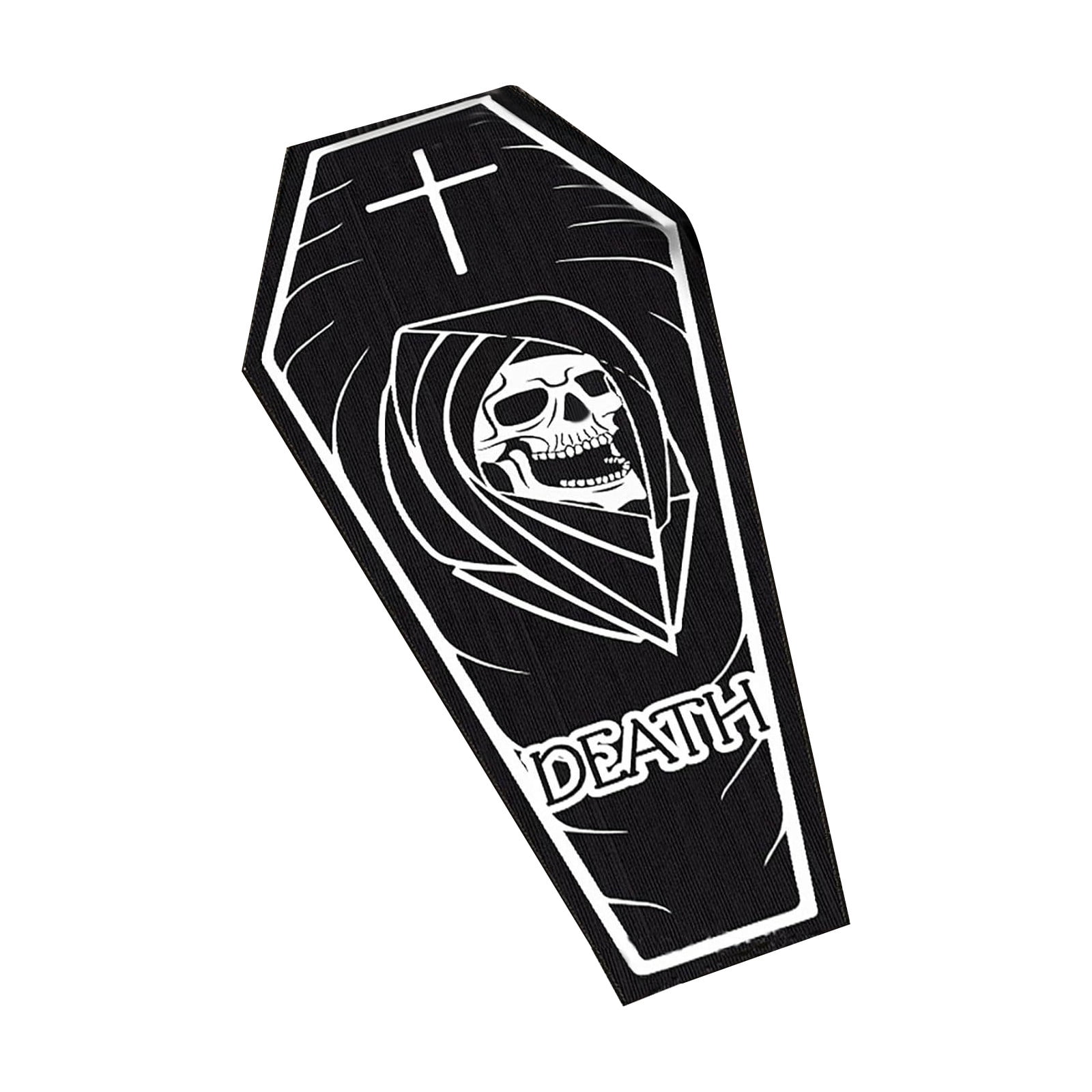 Halloween Decorations - Gothic Coffin Print Doormat 50"x130", 3 ...
