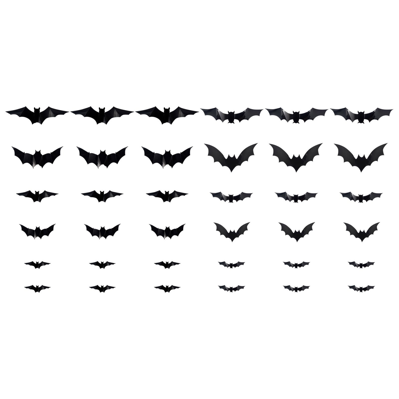 Halloween Decorations Halloween 3D Bat Wall Decals, 24 PCS Removable ...