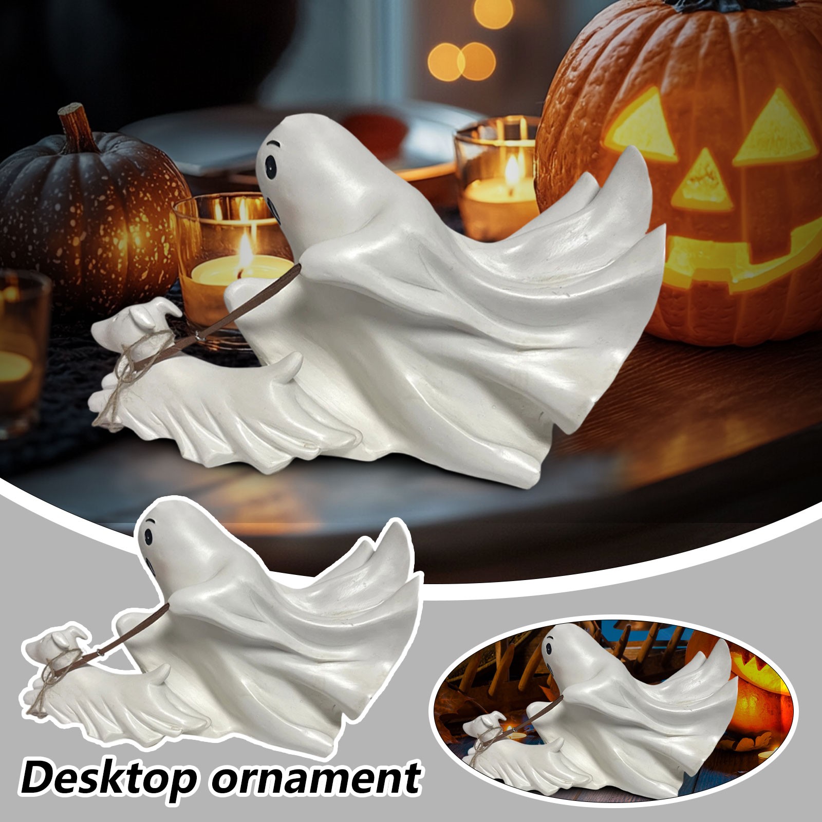 Halloween Decorations Halloween And Running Dog Statue Fittings Gobun ...