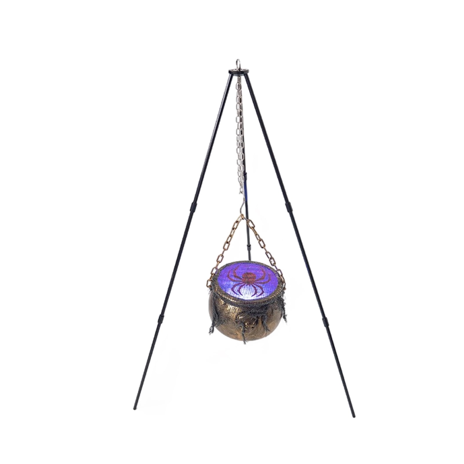 Halloween Decorations Halloween Cauldron Decoration with Purple Spider ...