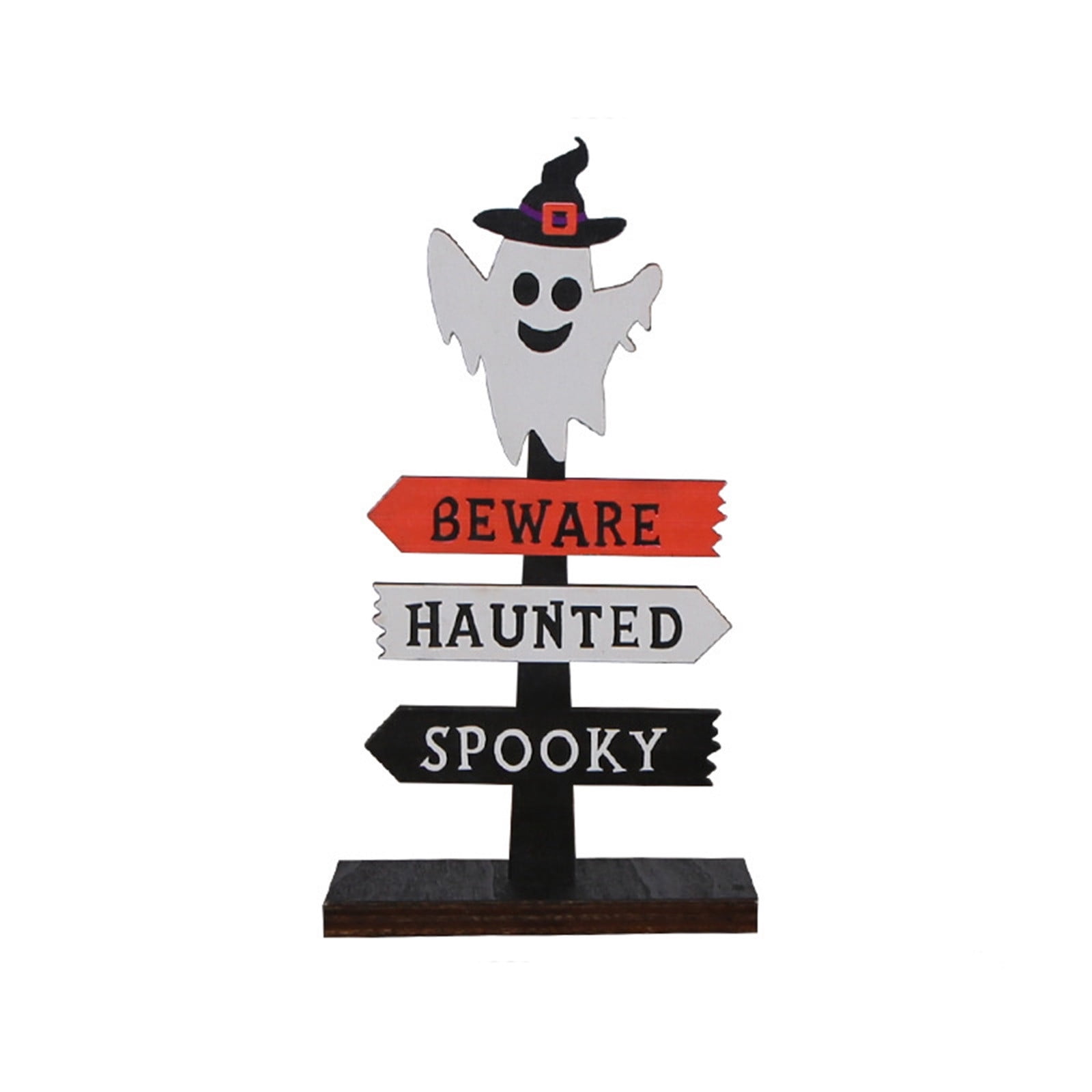Halloween Decorations Halloween Cute Wooden Sign Decoration Ghost ...