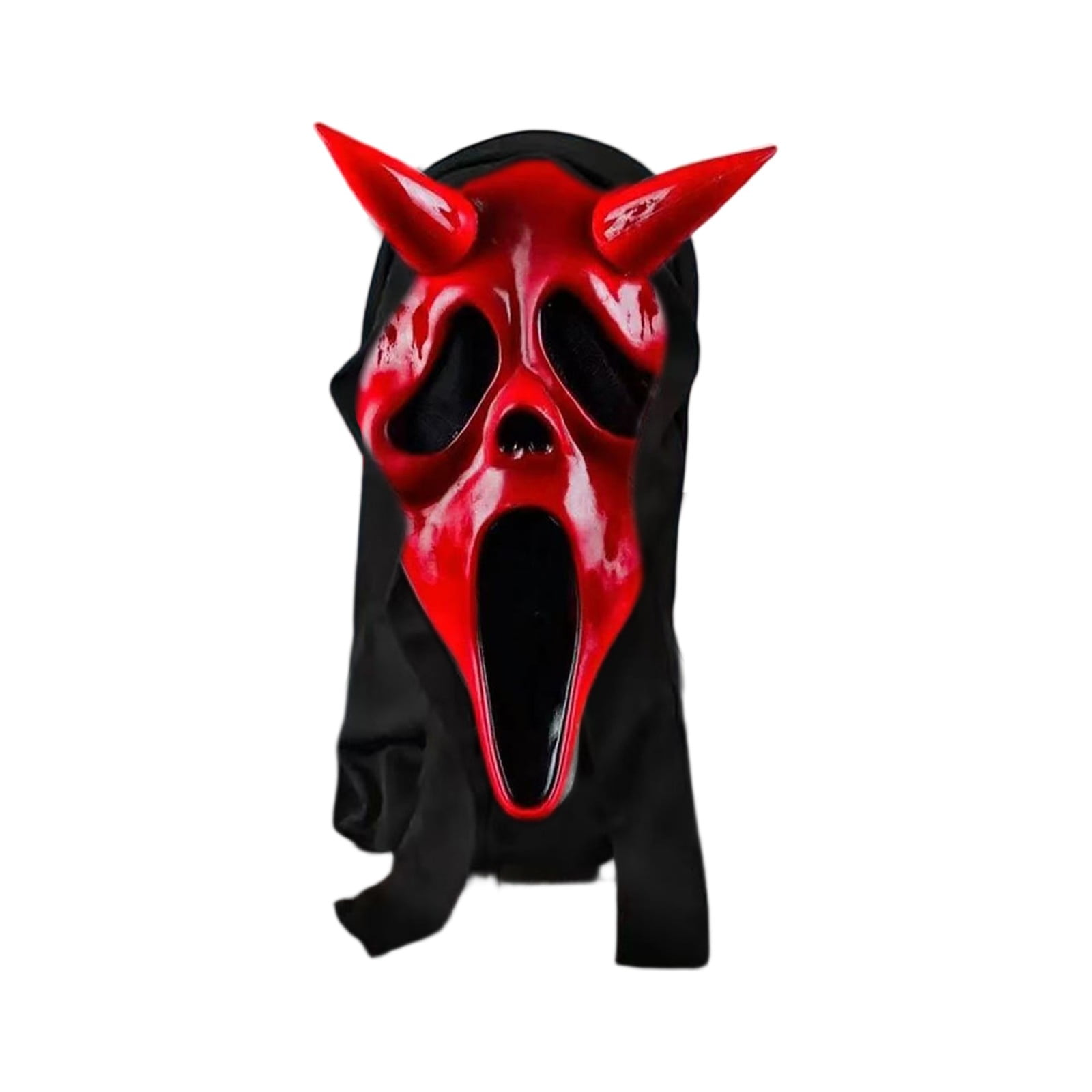 Halloween Decorations, Halloween Ghostface Mask, Natural Latex Scary ...