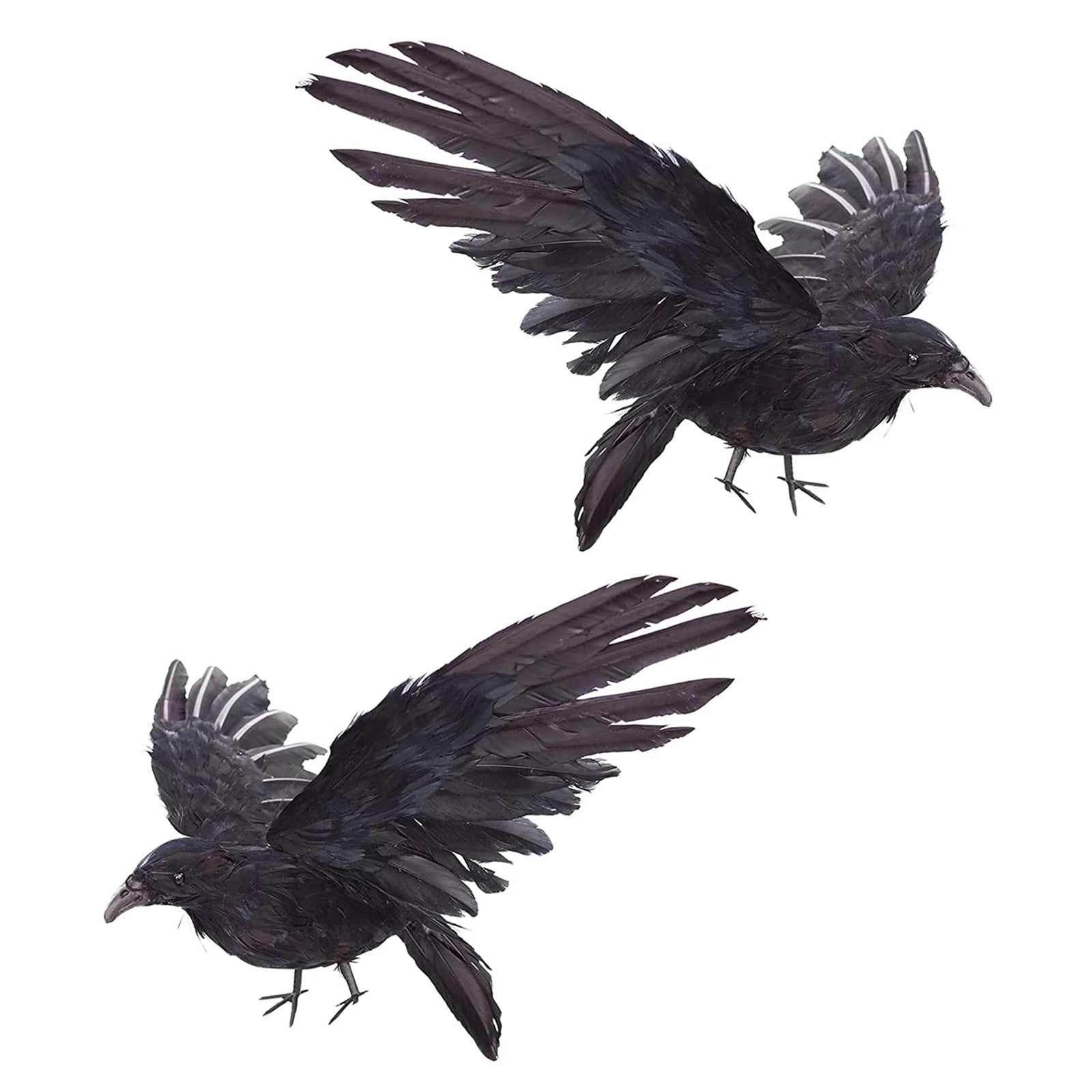 Halloween Decorations,Halloween Hanging Decoration,Realistic Black Crow ...