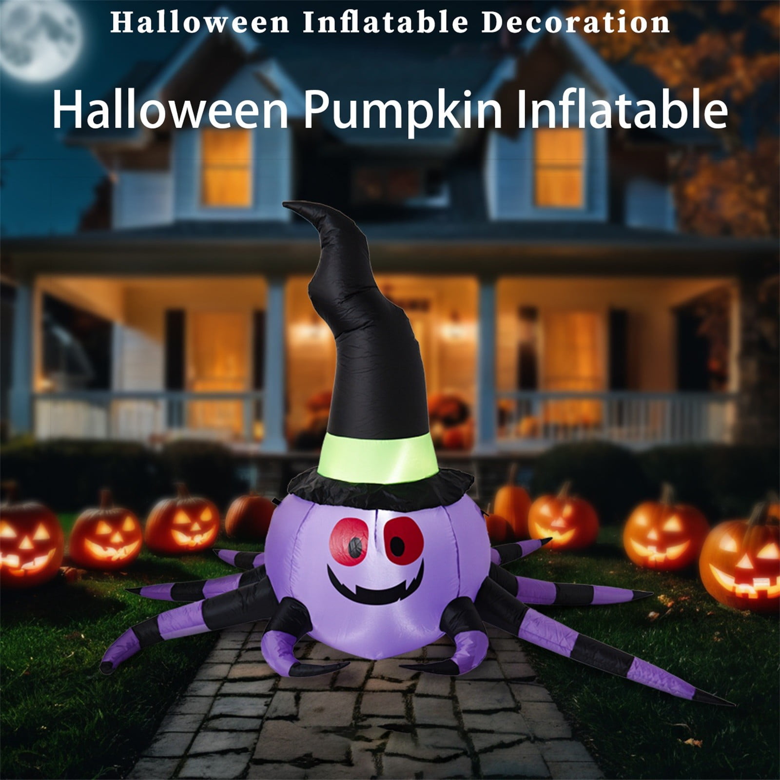 Halloween Decorations Halloween Luminous Pumpkin Inflatable Model, 2.3 ...