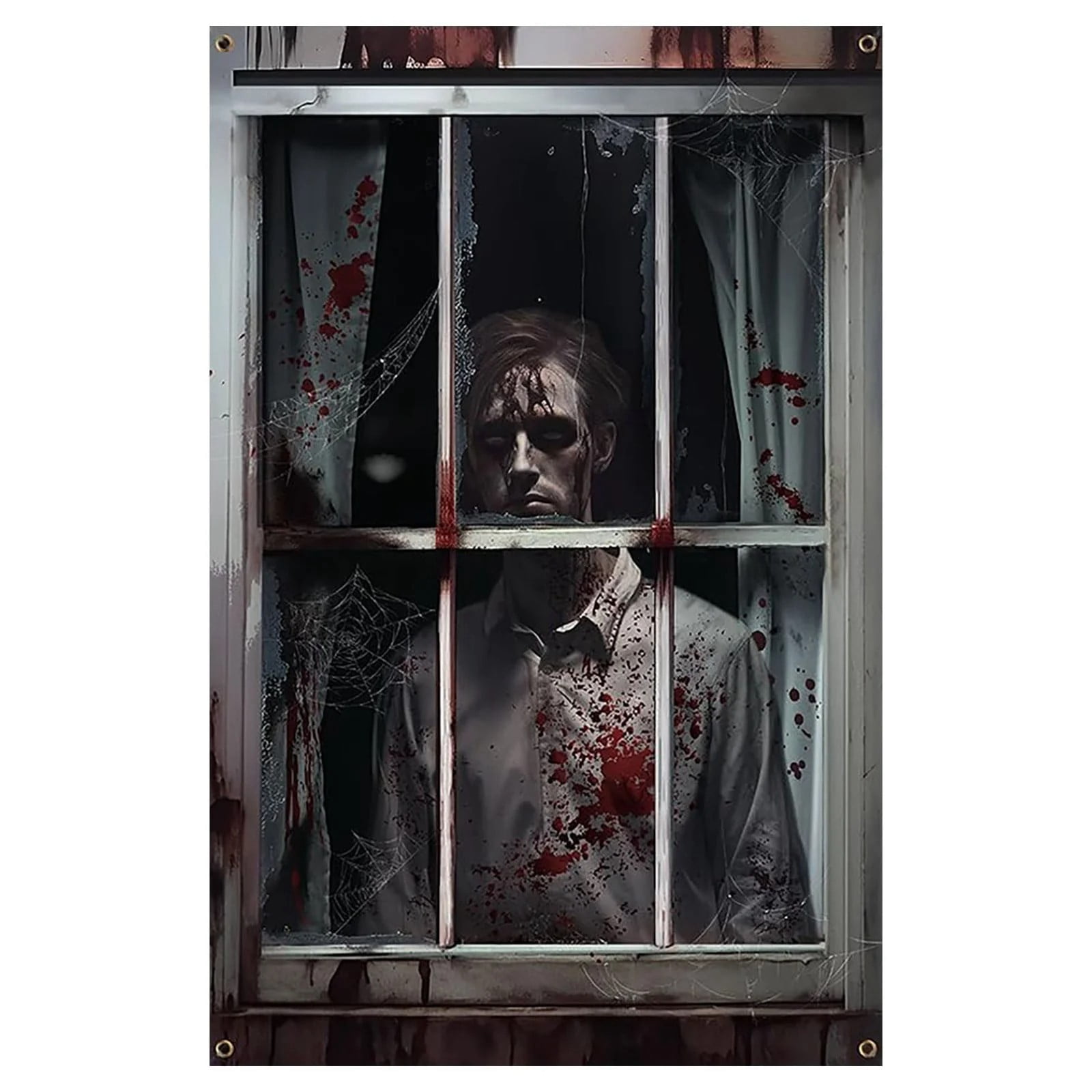 Halloween Decorations Halloween Window Poster Decoration, Creepy Bloody ...